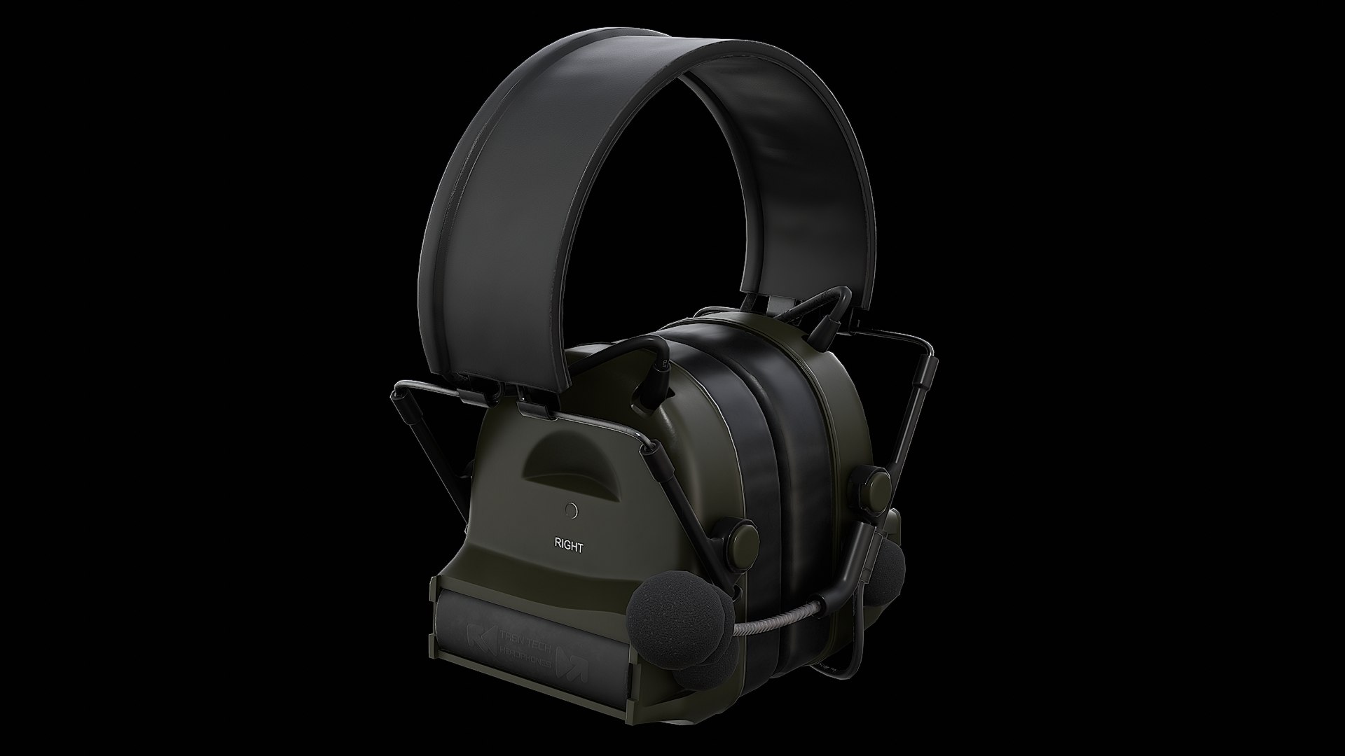 TAC-SKY C2 Folded Tactical Headset 3D Model - TurboSquid 2338065