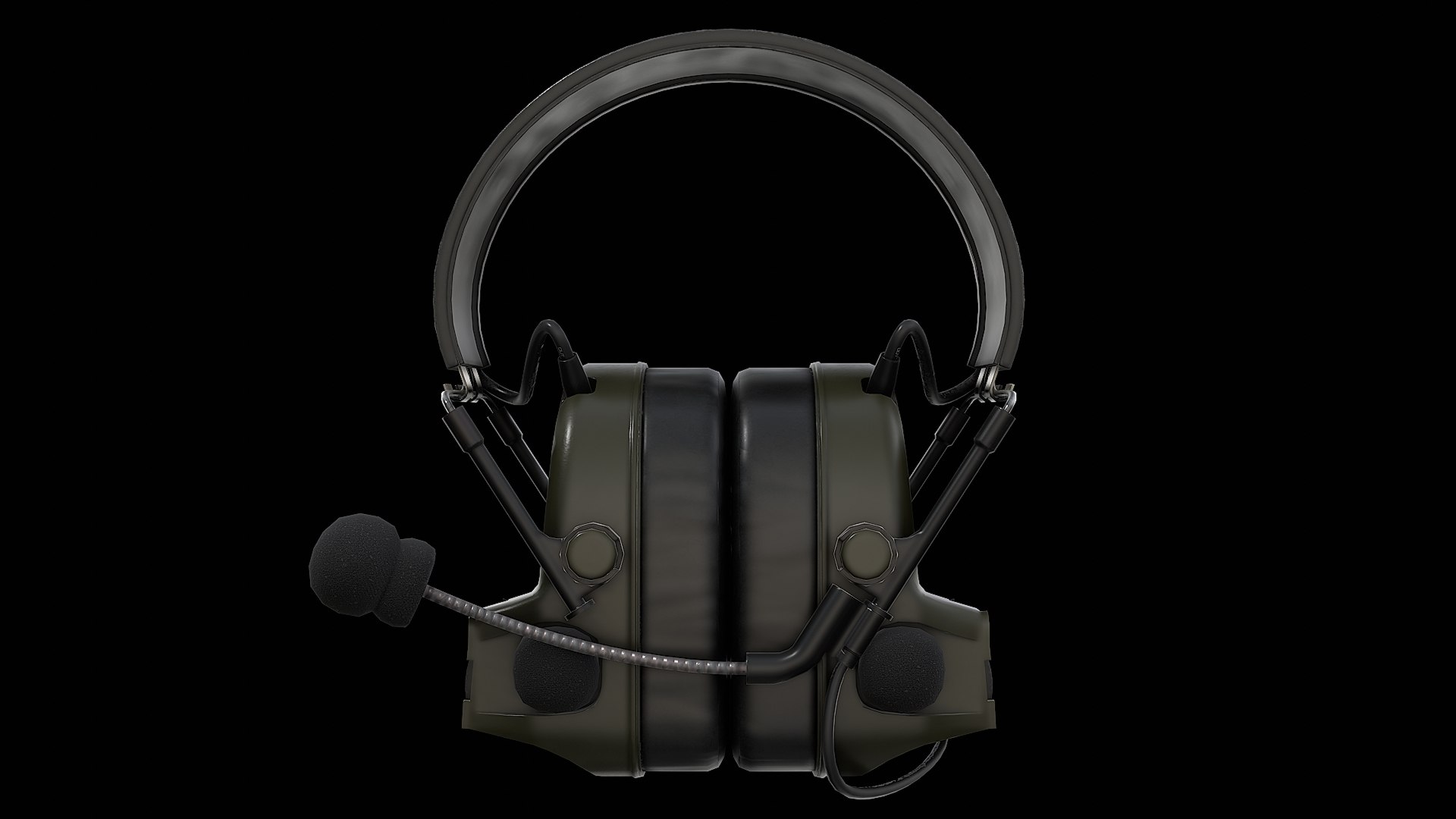 TAC-SKY C2 Folded Tactical Headset 3D Model - TurboSquid 2338065