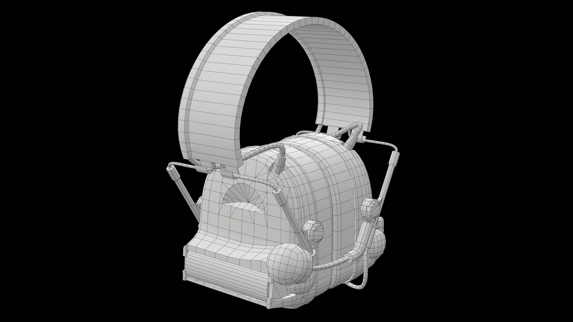 TAC-SKY C2 Folded Tactical Headset 3D Model - TurboSquid 2338065