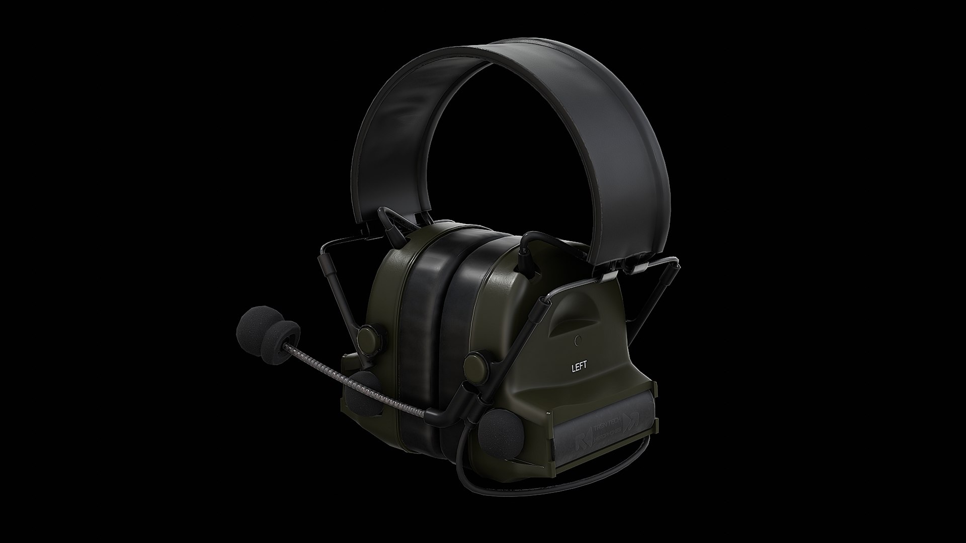 TAC-SKY C2 Folded Tactical Headset 3D Model - TurboSquid 2338065