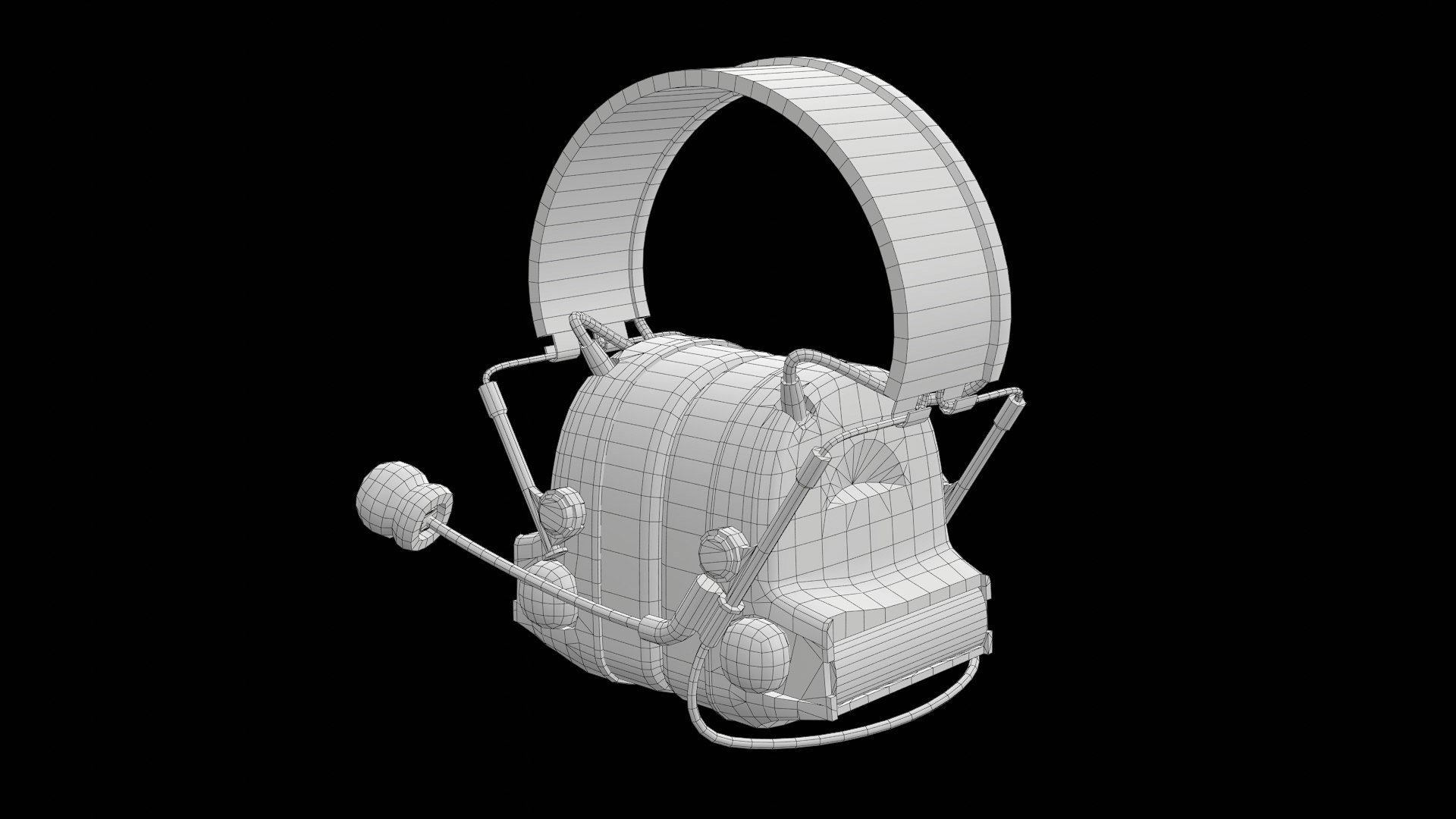 TAC-SKY C2 Folded Tactical Headset 3D Model - TurboSquid 2338065