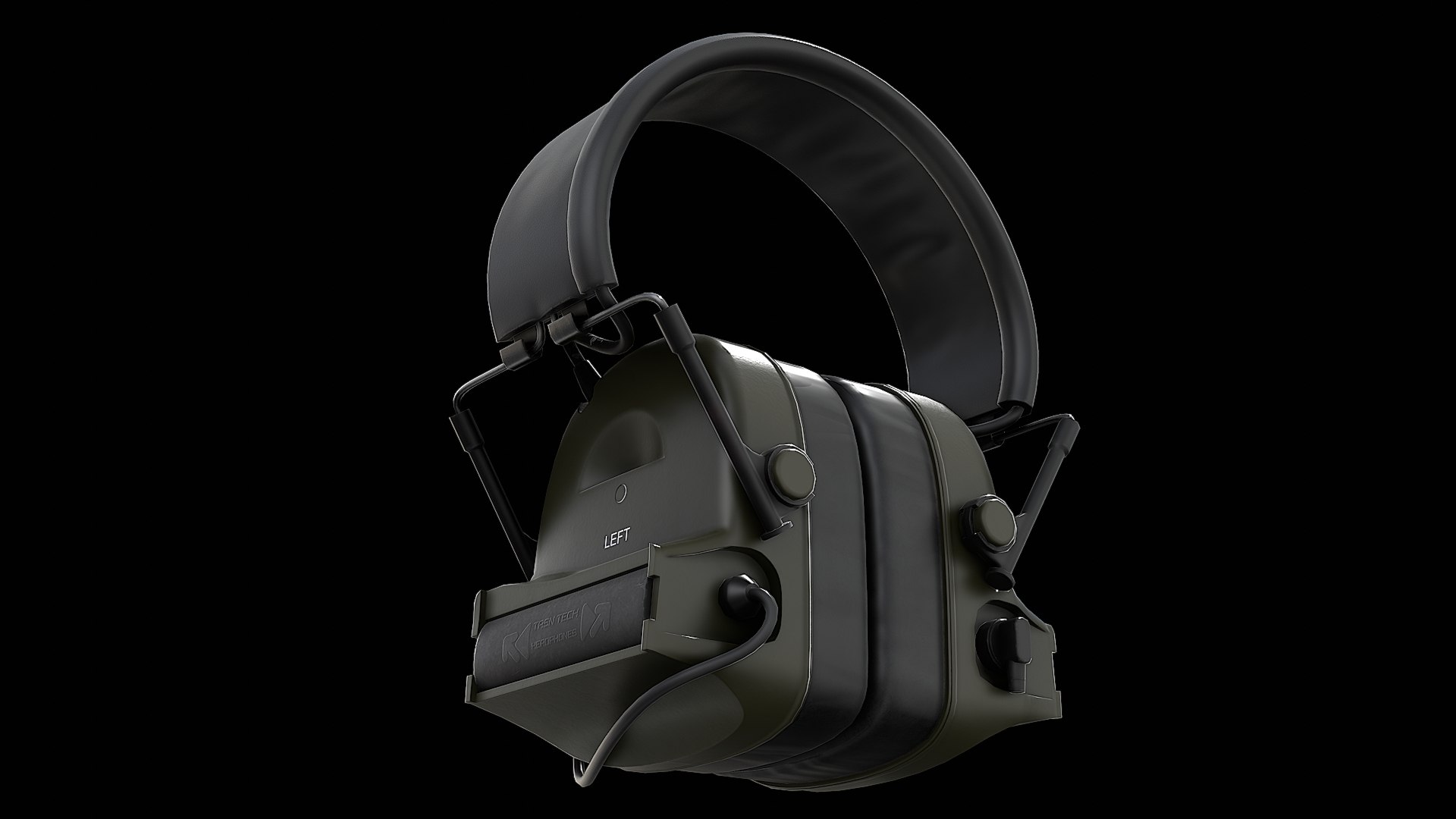 TAC-SKY C2 Folded Tactical Headset 3D Model - TurboSquid 2338065
