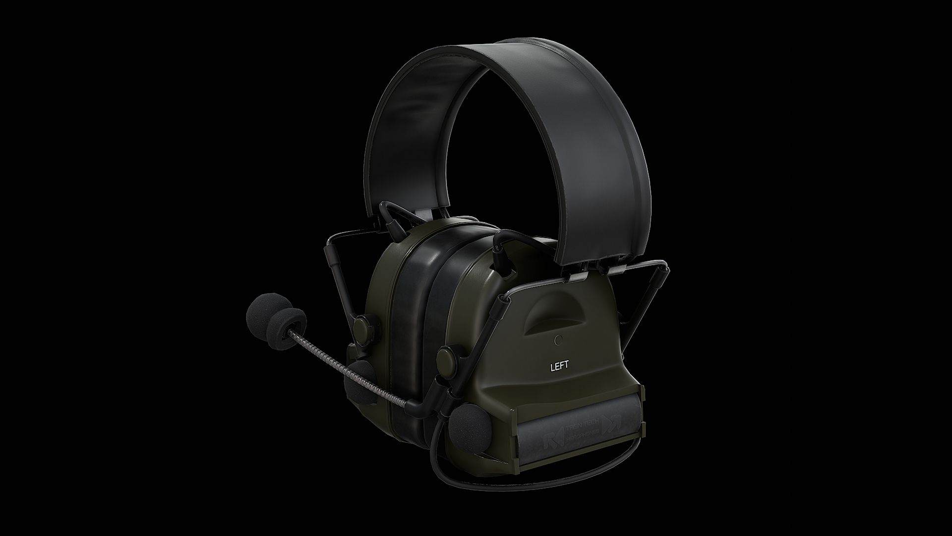 TAC-SKY C2 Folded Tactical Headset 3D Model - TurboSquid 2338065