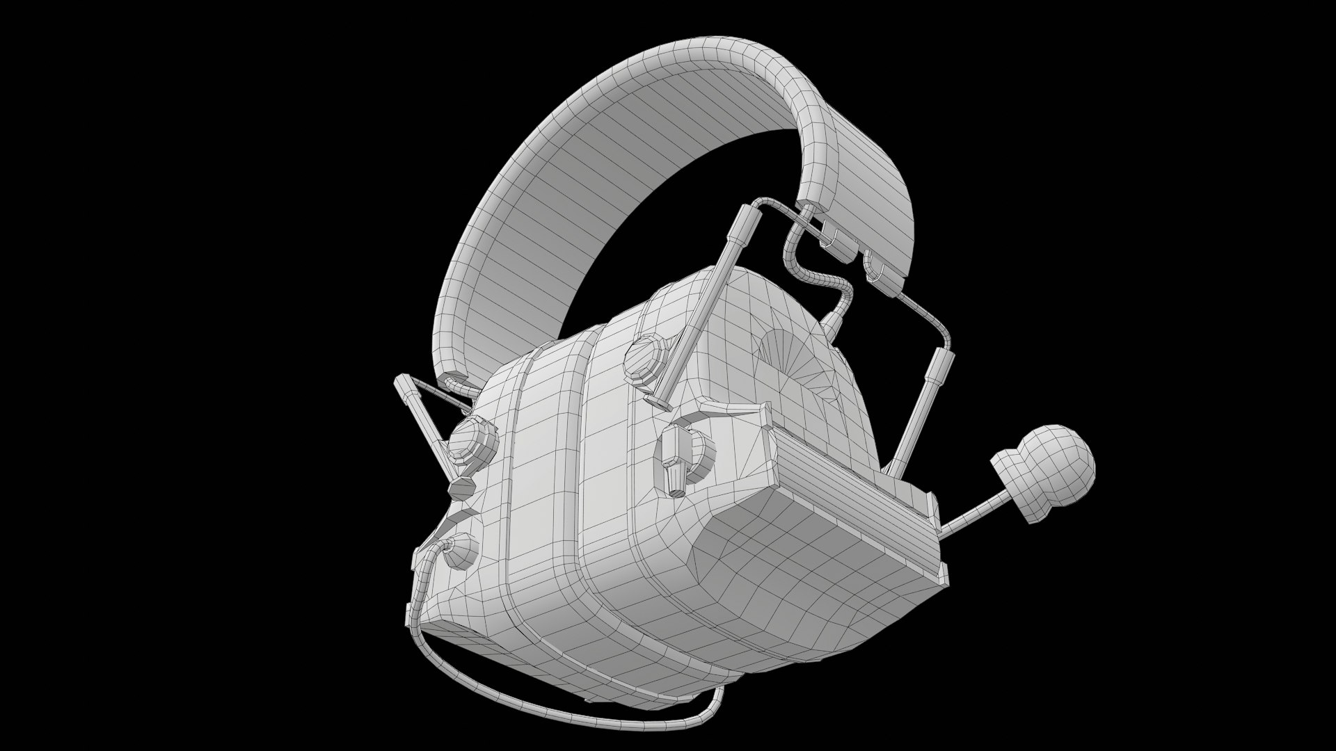 TAC-SKY C2 Folded Tactical Headset 3D Model - TurboSquid 2338065