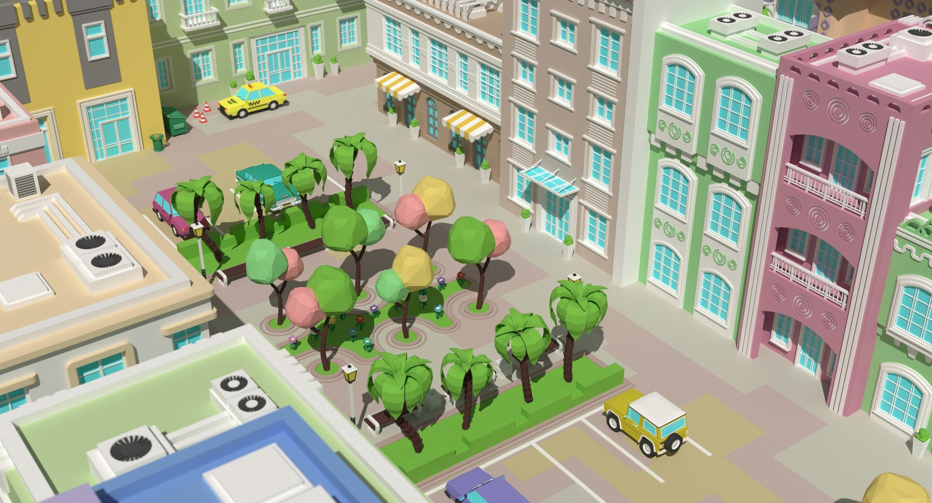 3d Model Of City Beach