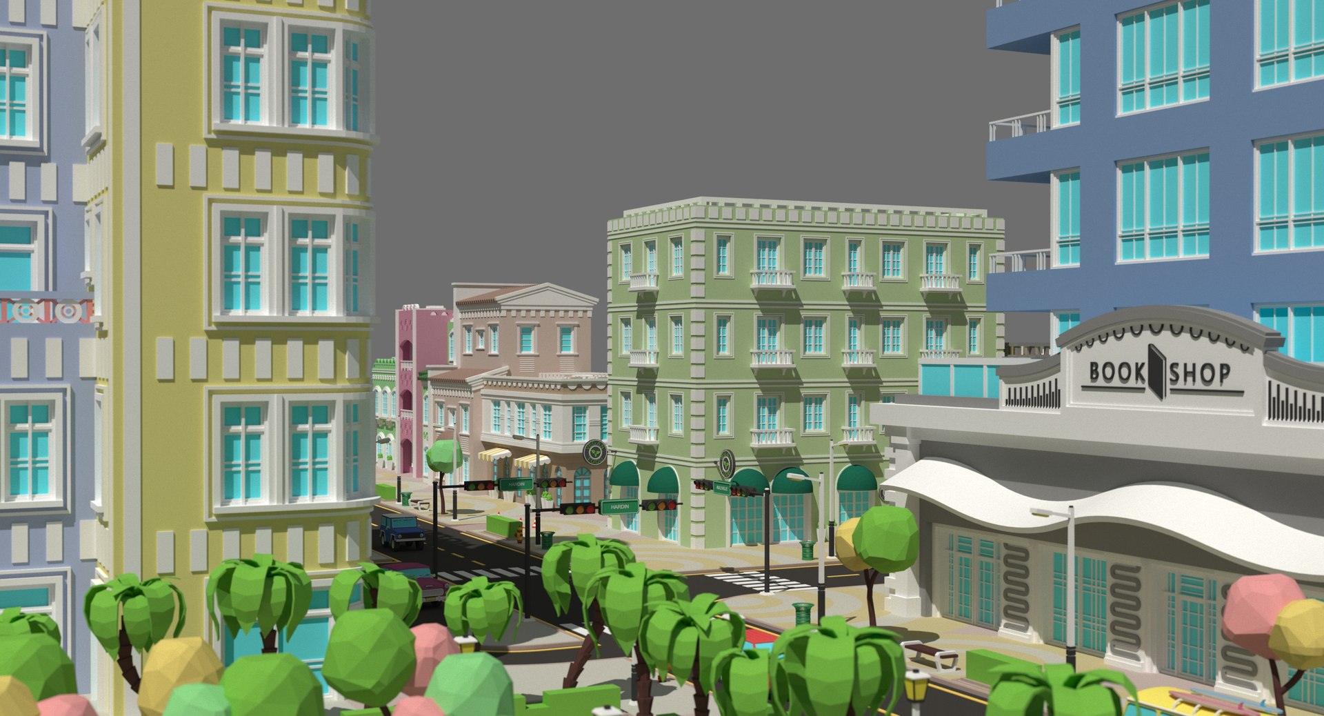 3d Model Of City Beach