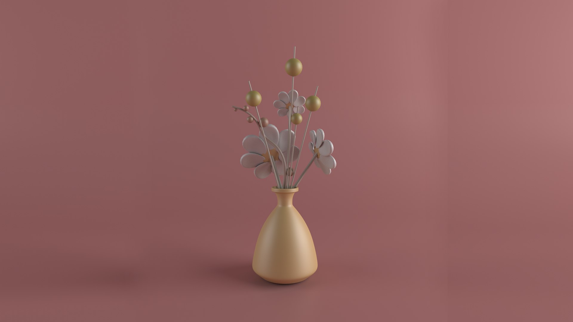 3D Model Circle Flower - TurboSquid 1852055