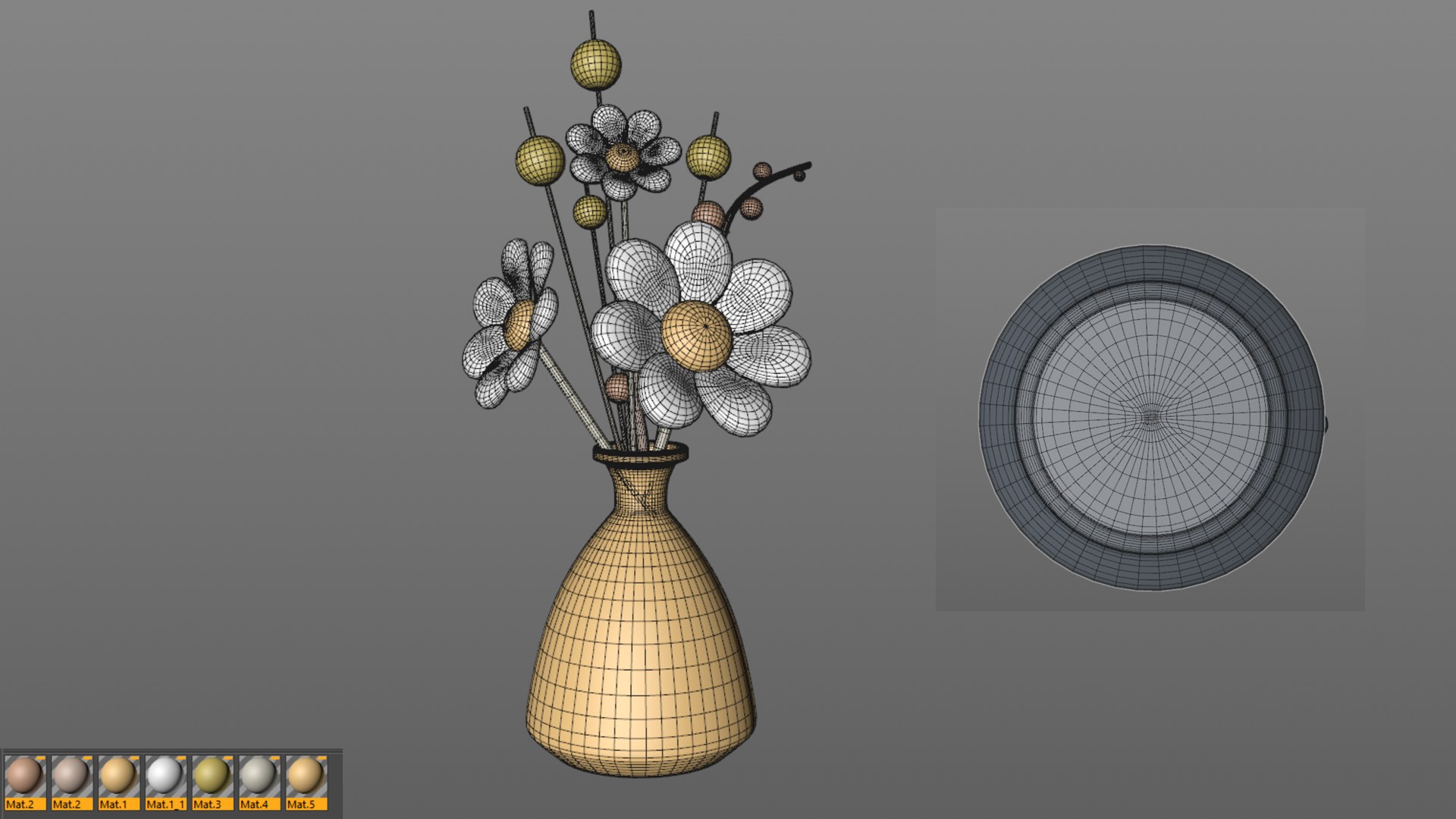 3D Model Circle Flower - TurboSquid 1852055