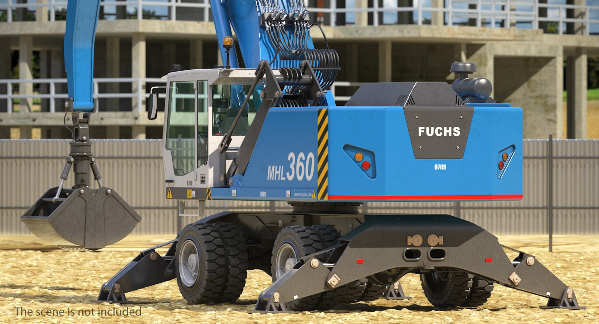 3D Grab Loader Terex Fuchs Model - TurboSquid 1336132