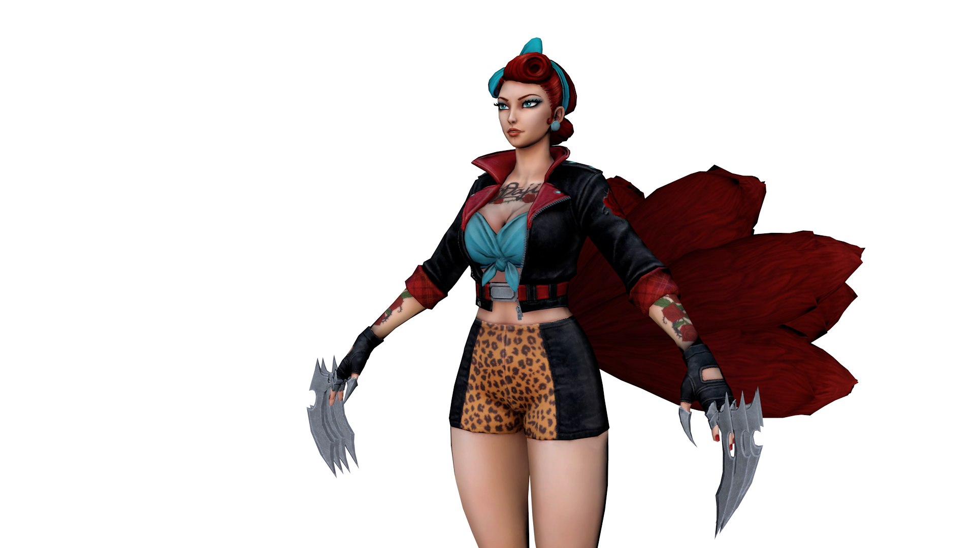 3D Stylized Female Assassin Game Ready 3D Character Model - TurboSquid ...
