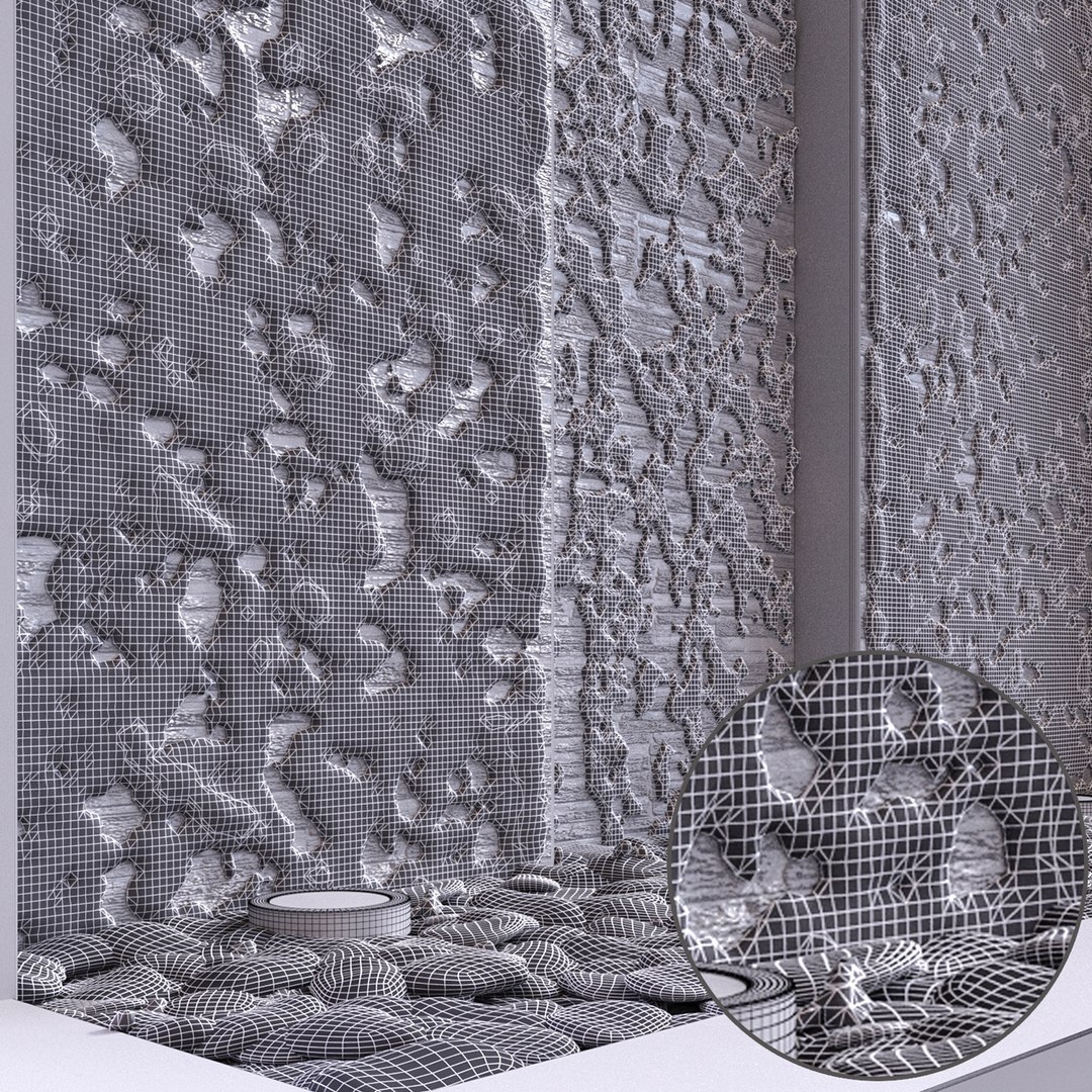 Water Wall 3D Model - TurboSquid 1899245