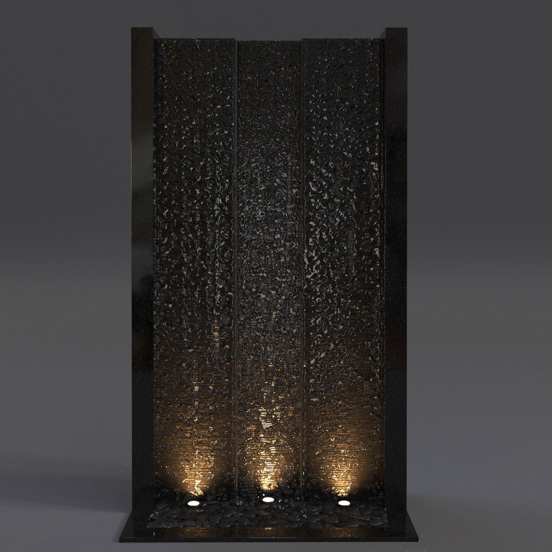 Water Wall 3D Model - TurboSquid 1899245