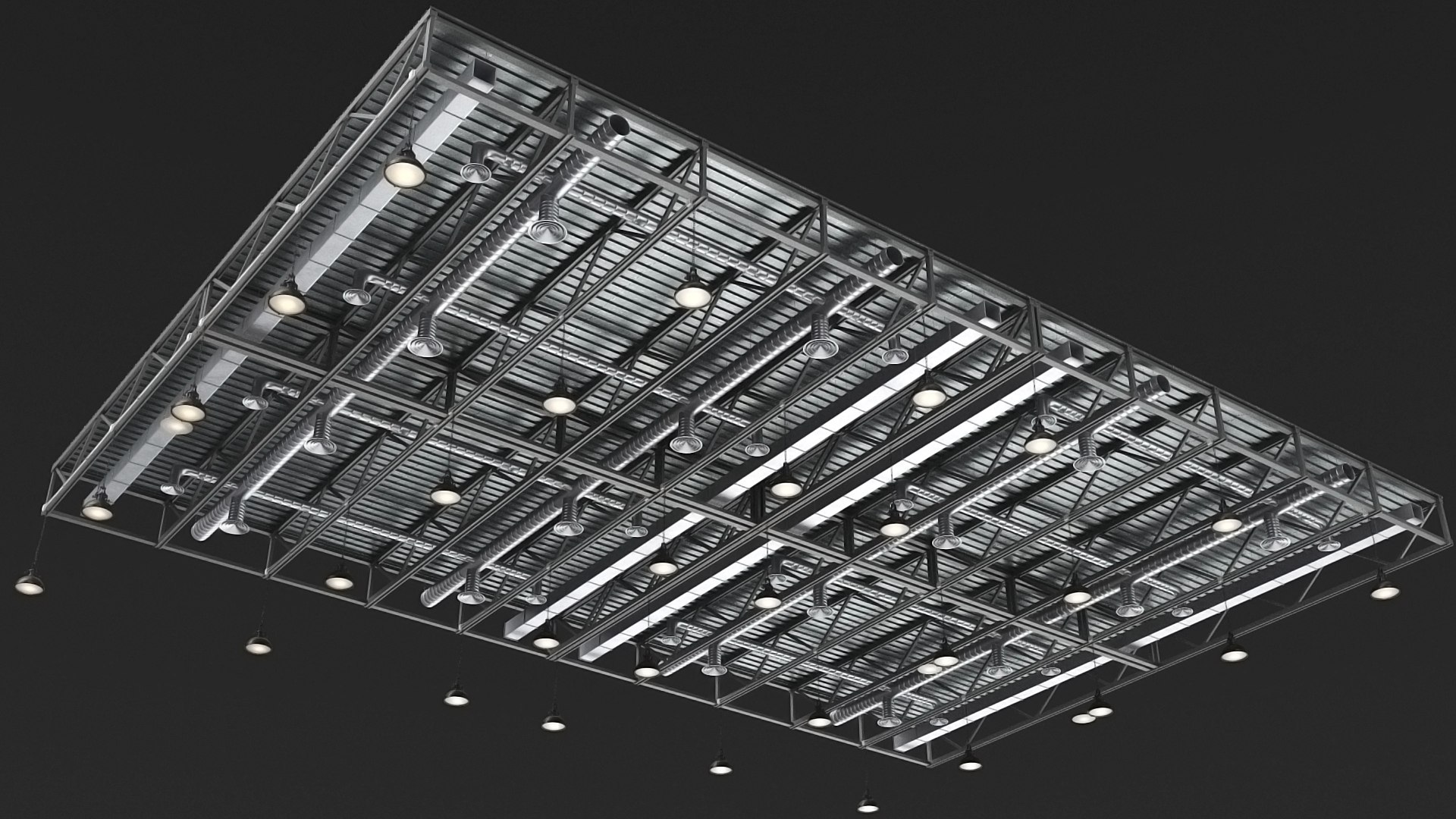 3D Real Ventilation Ceiling Model - TurboSquid 1606807
