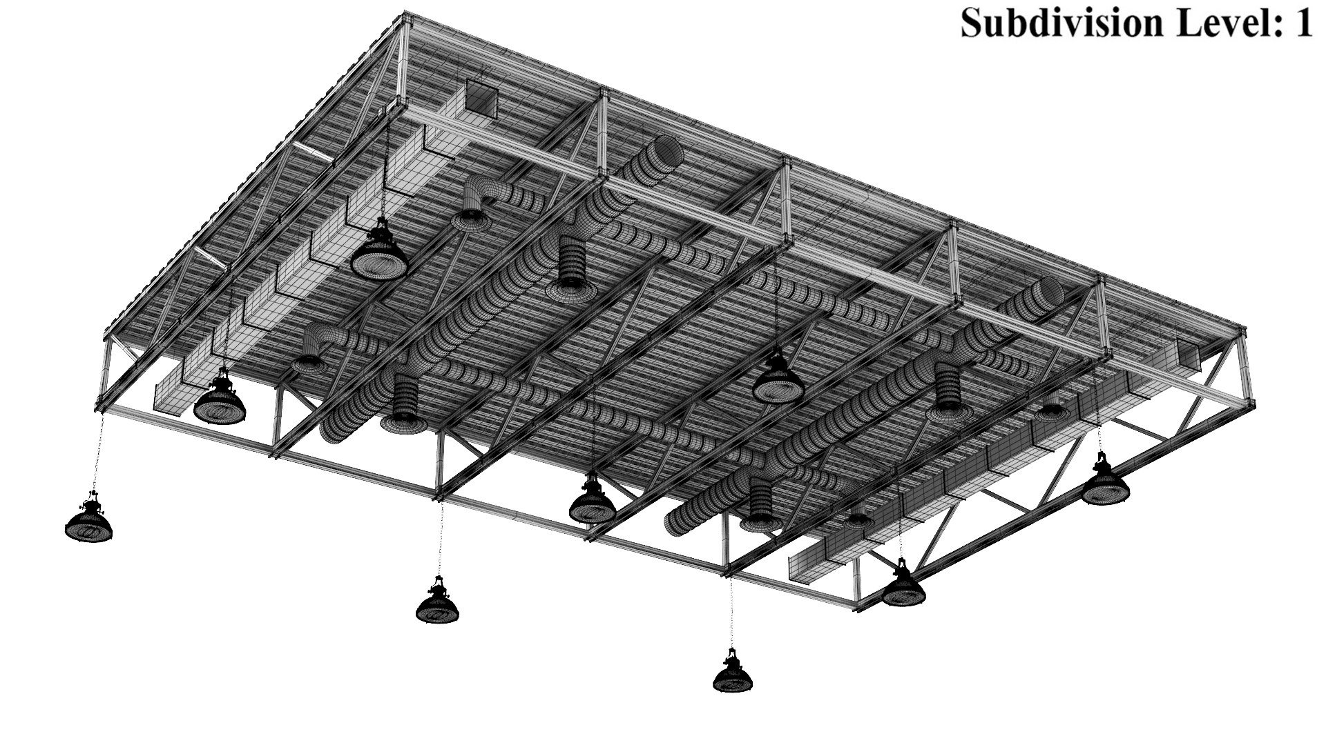3D Real Ventilation Ceiling Model - TurboSquid 1606807