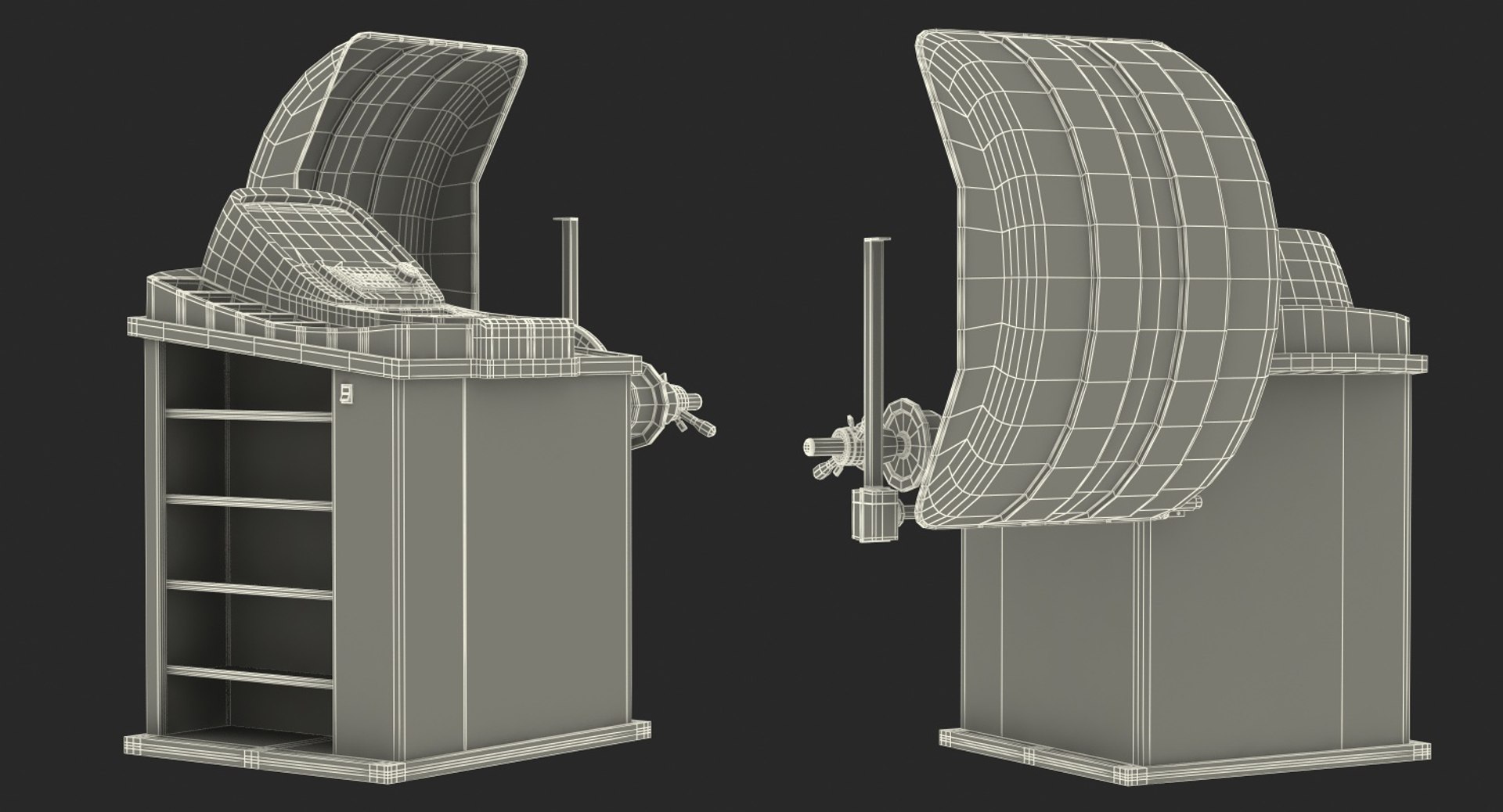 3D Model Automatic Wheel Balancer Automotech - TurboSquid 1422197