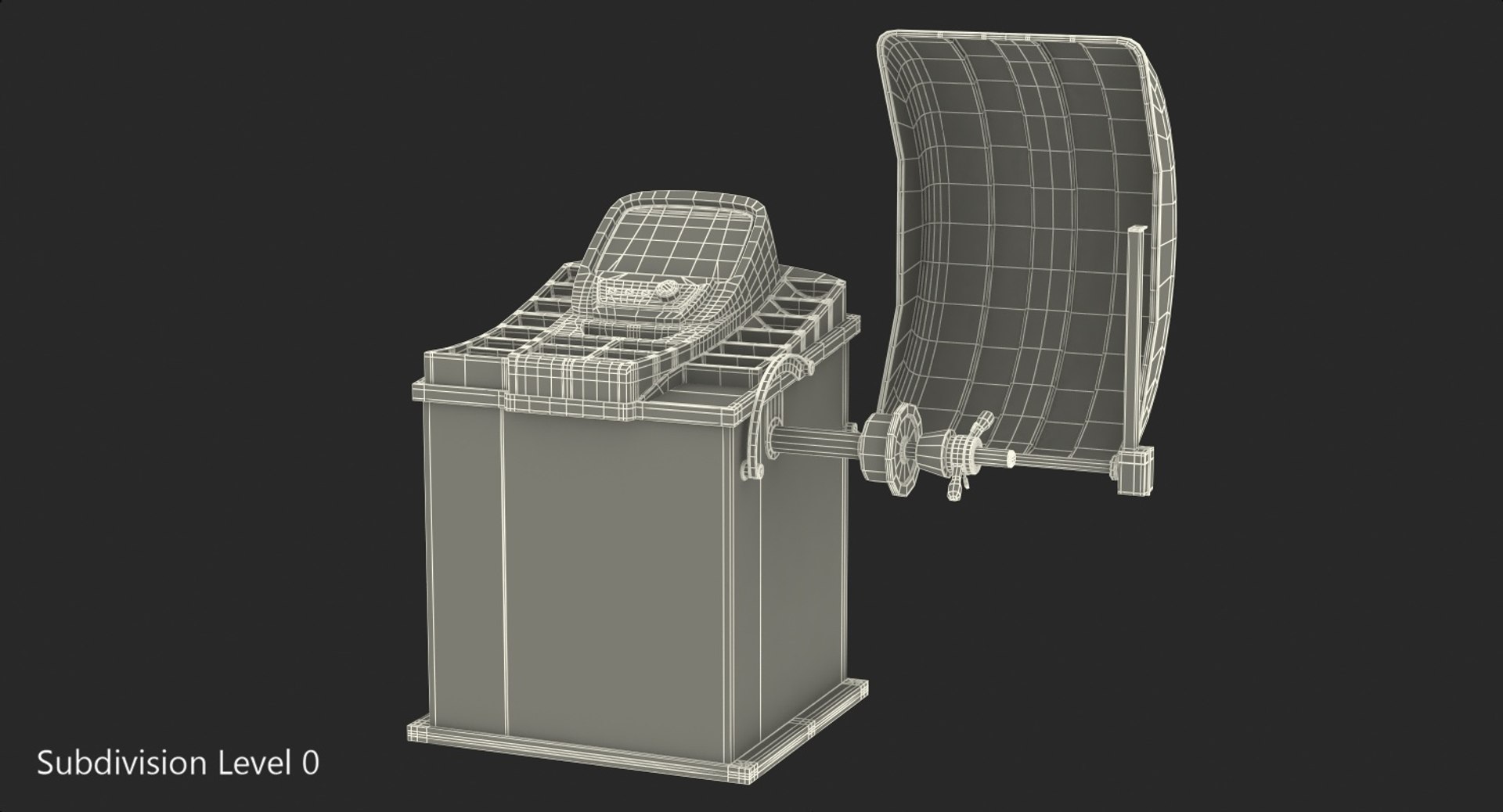 3D Model Automatic Wheel Balancer Automotech - TurboSquid 1422197