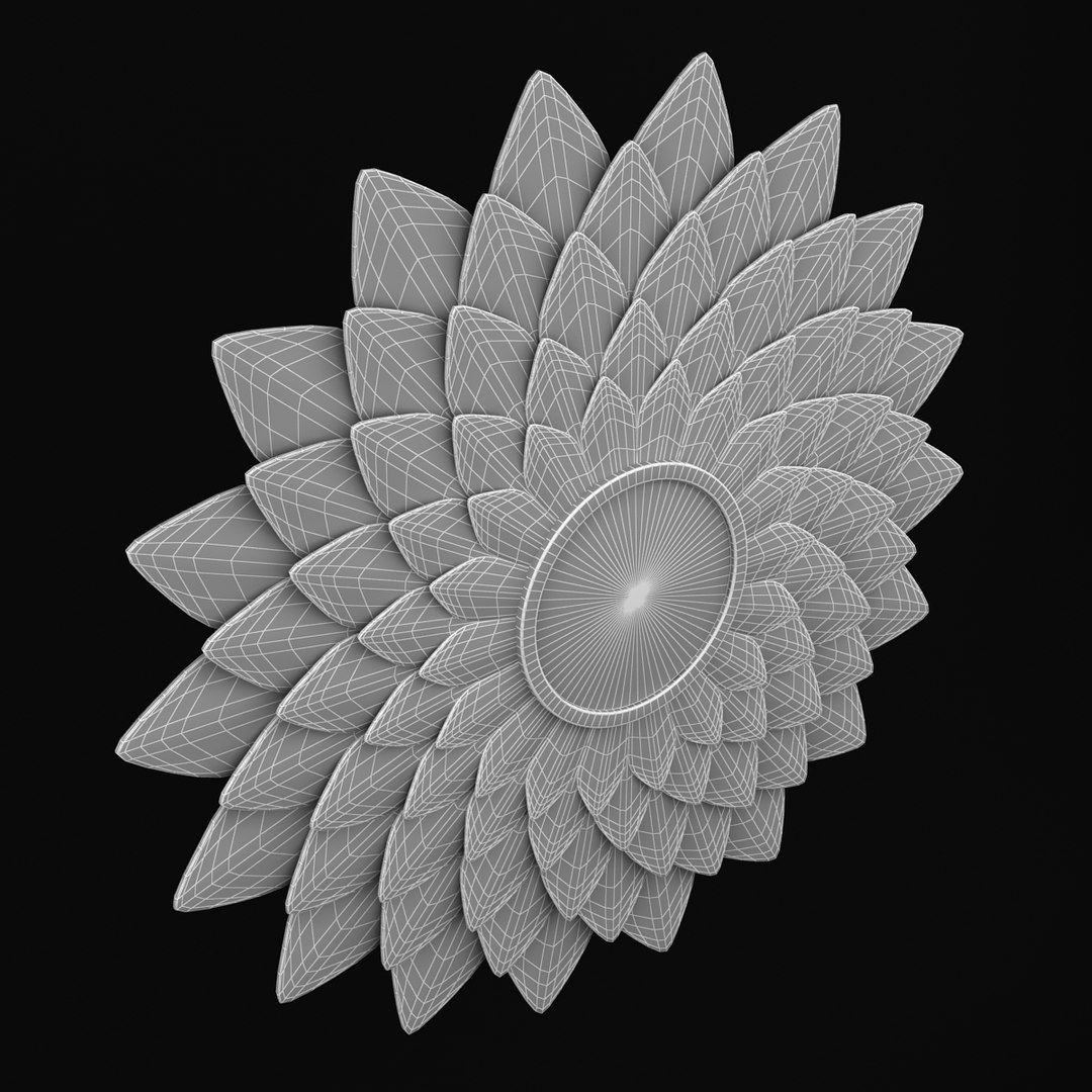 3d Model Leaf Mirror