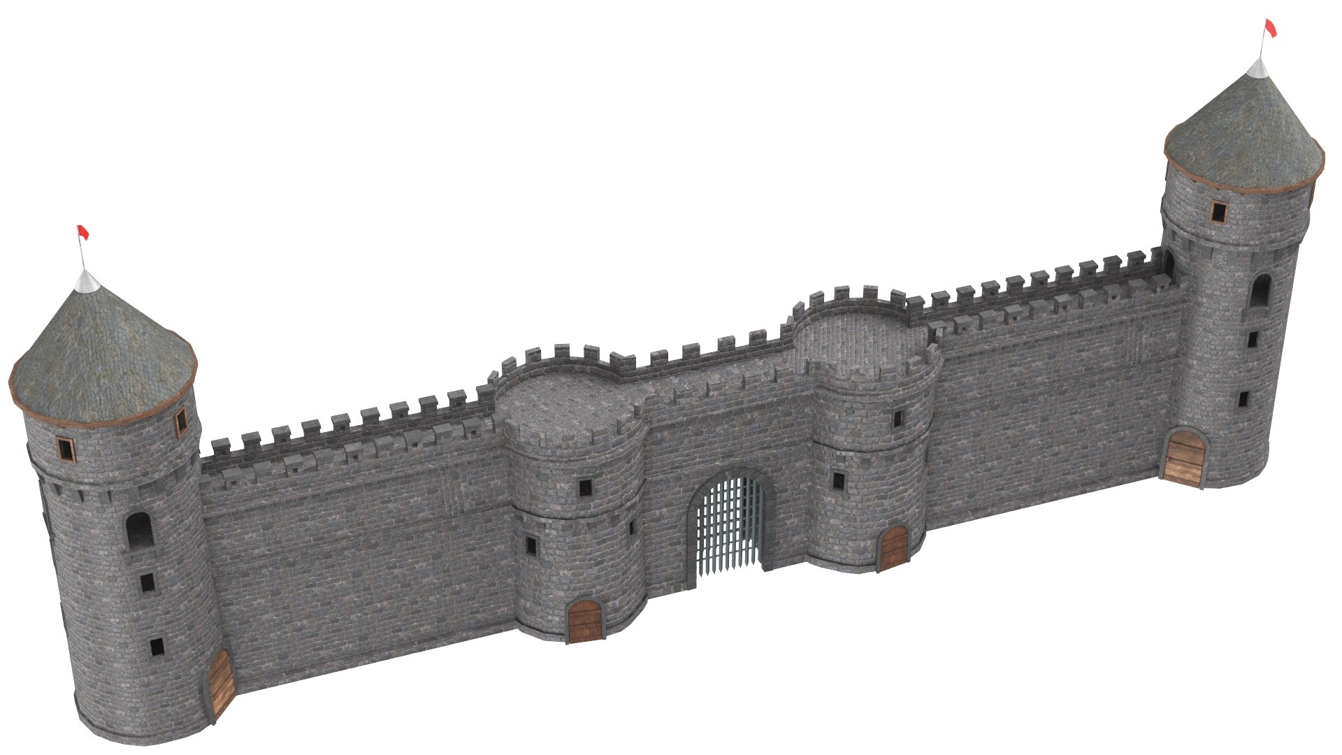 Real castle gate 3D model - TurboSquid 1438646