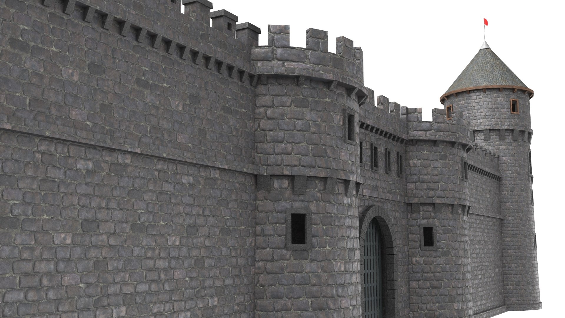 Real castle gate 3D model - TurboSquid 1438646