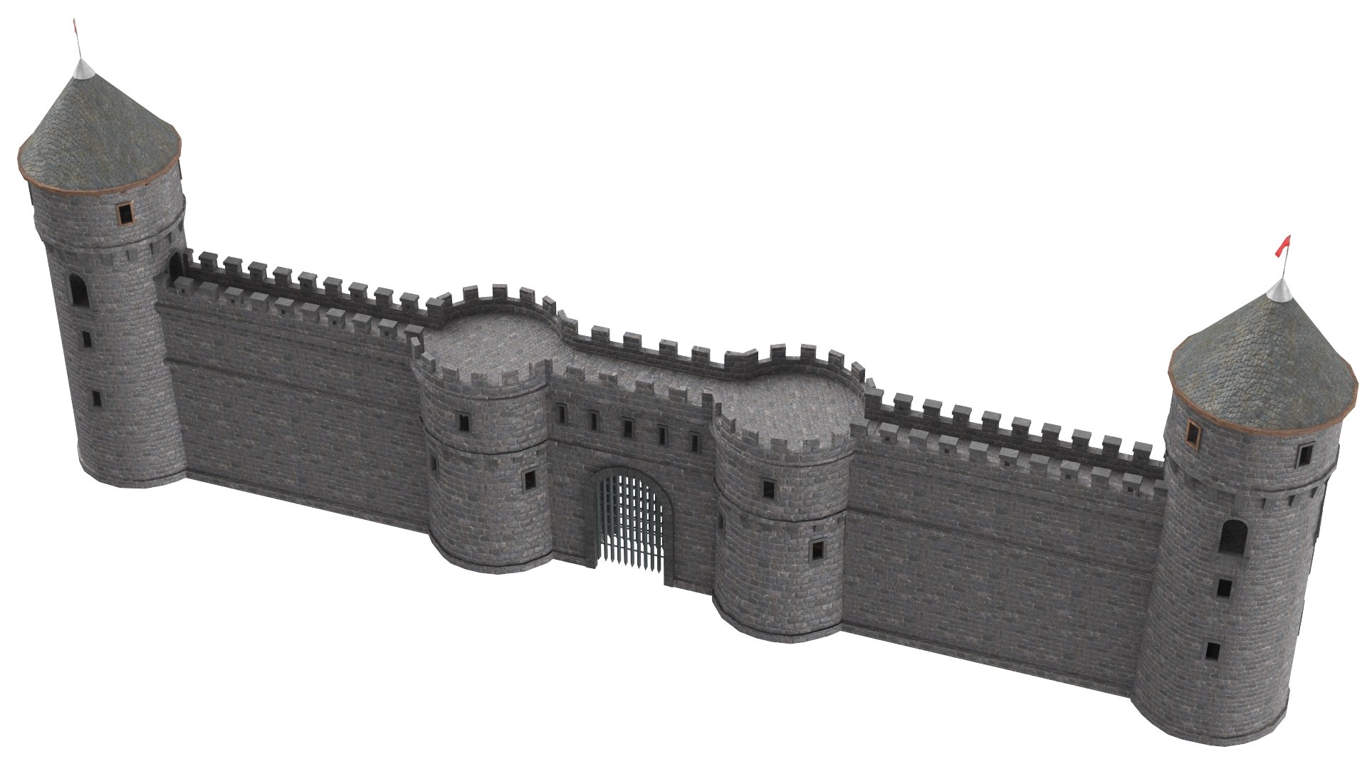 Real castle gate 3D model - TurboSquid 1438646