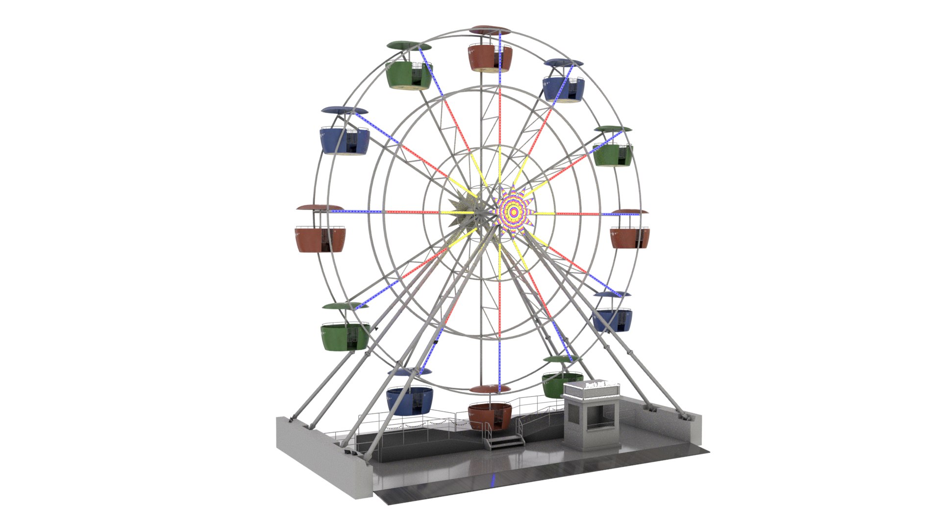 Ferris Wheel 3D Model - TurboSquid 2111649