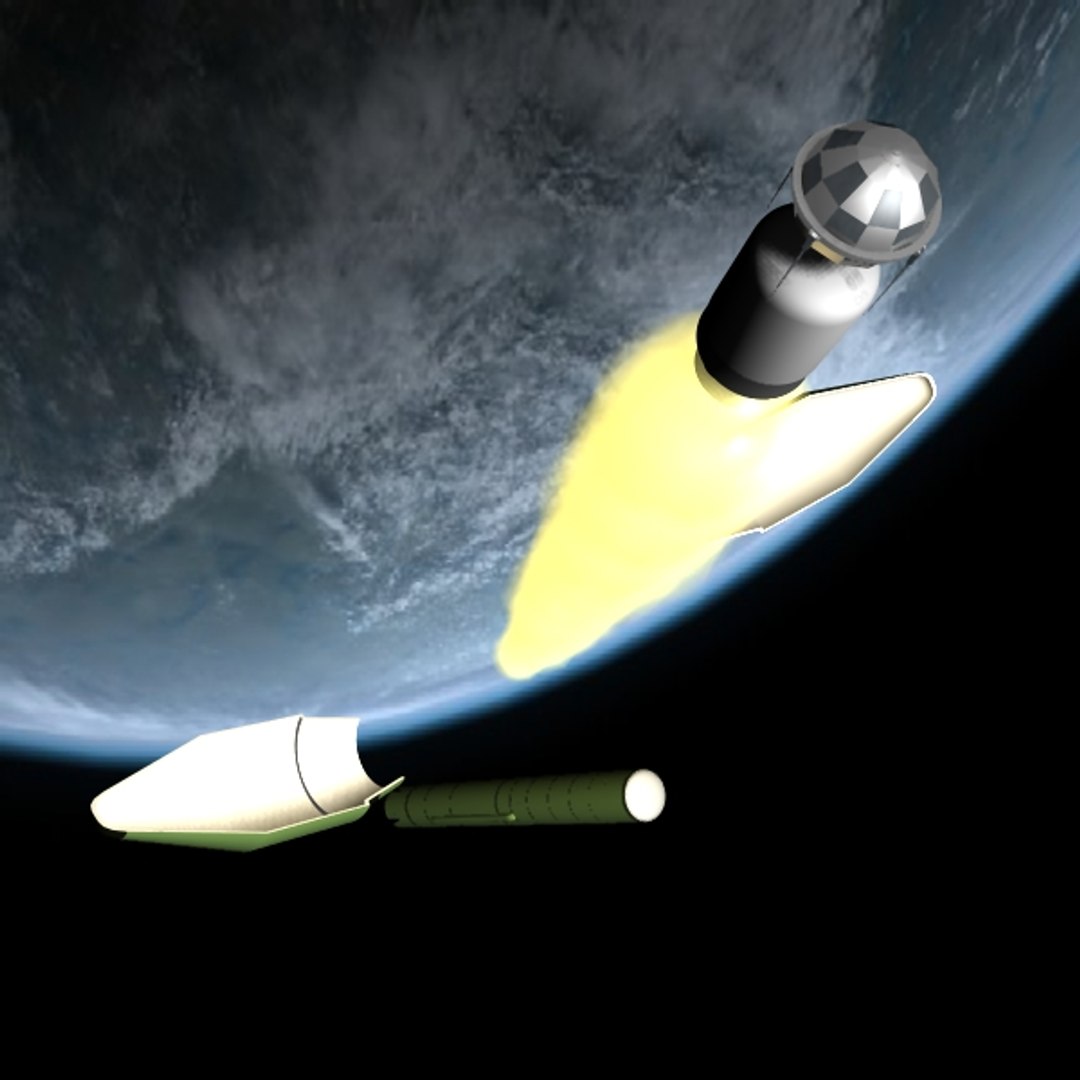 North Rocket Satellite 3d 3ds