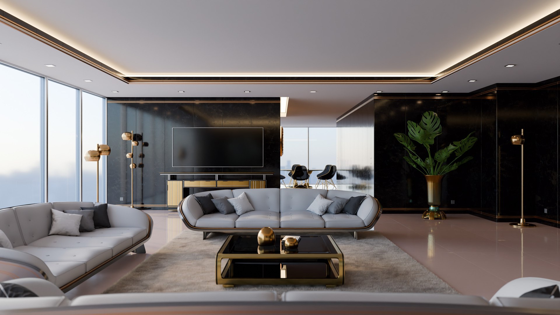 Modern Deco Living Room 3D Model 3D Model - TurboSquid 2294410