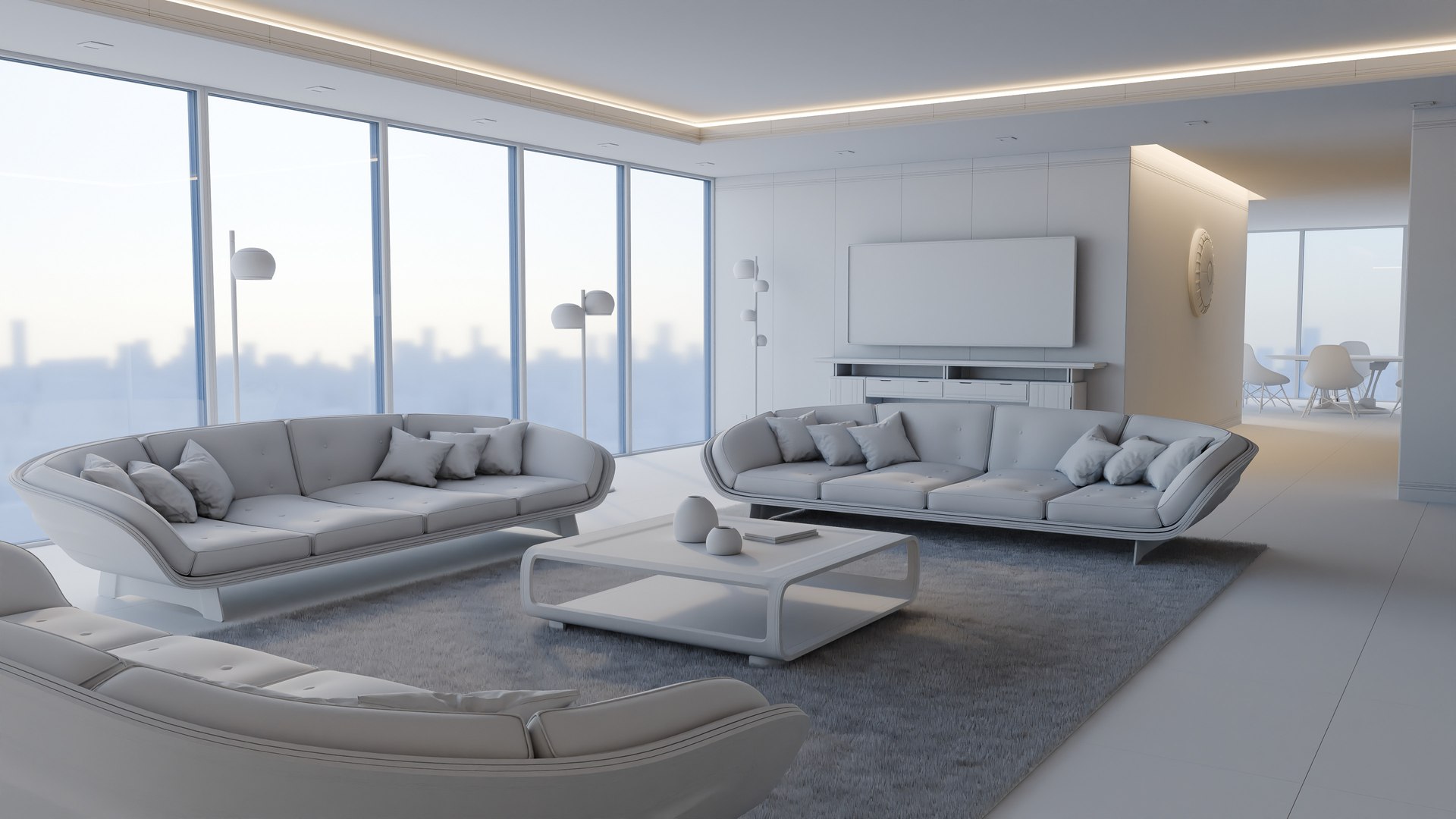 Modern Deco Living Room 3D Model 3D Model - TurboSquid 2294410