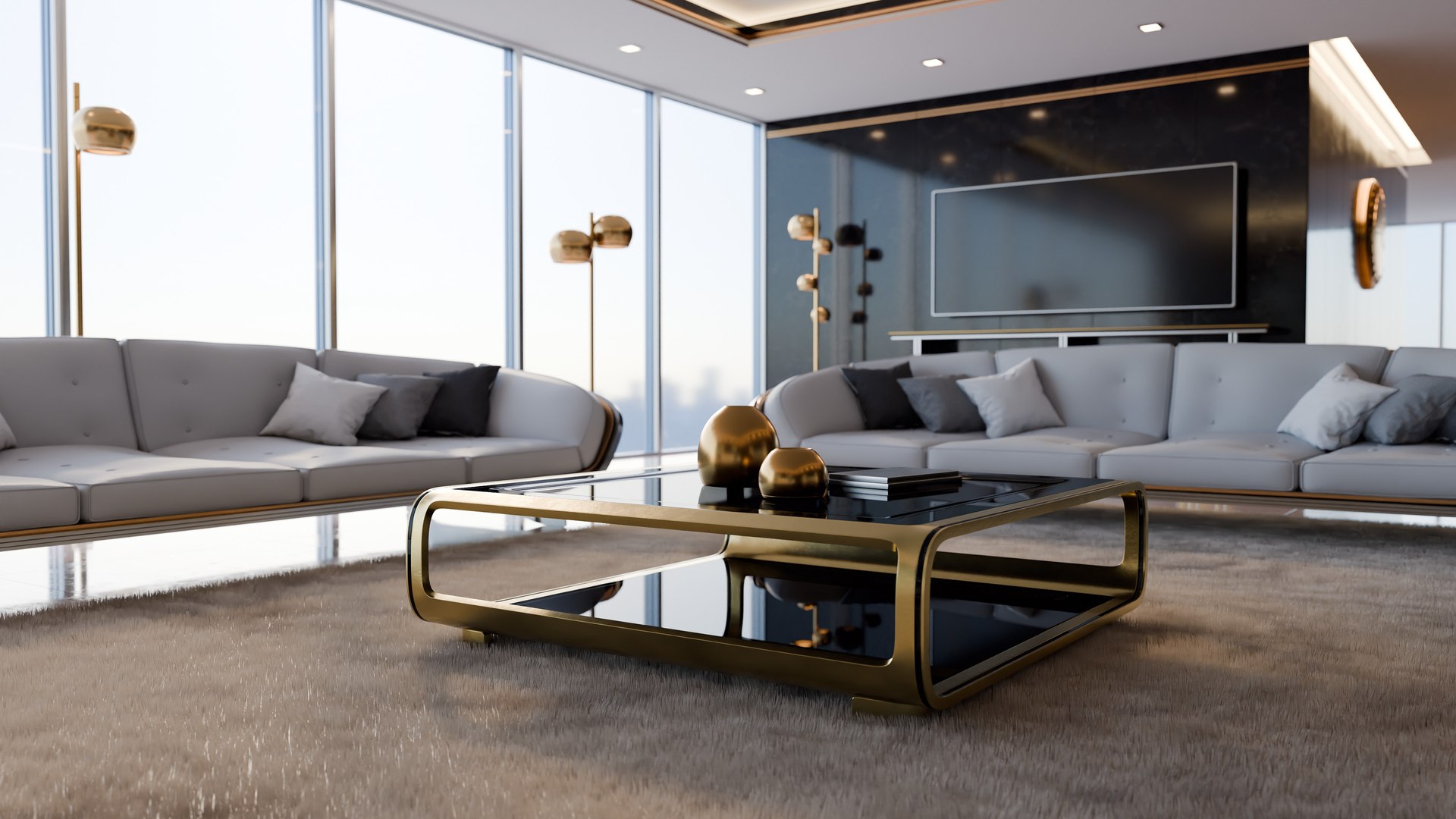 Modern Deco Living Room 3D Model 3D Model - TurboSquid 2294410