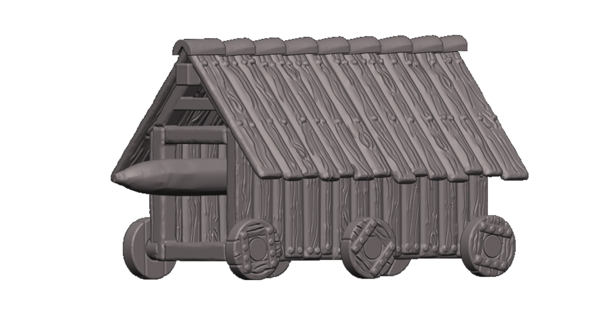 Siege Machine Medieval Gate Ram 3D Model - TurboSquid 2320172