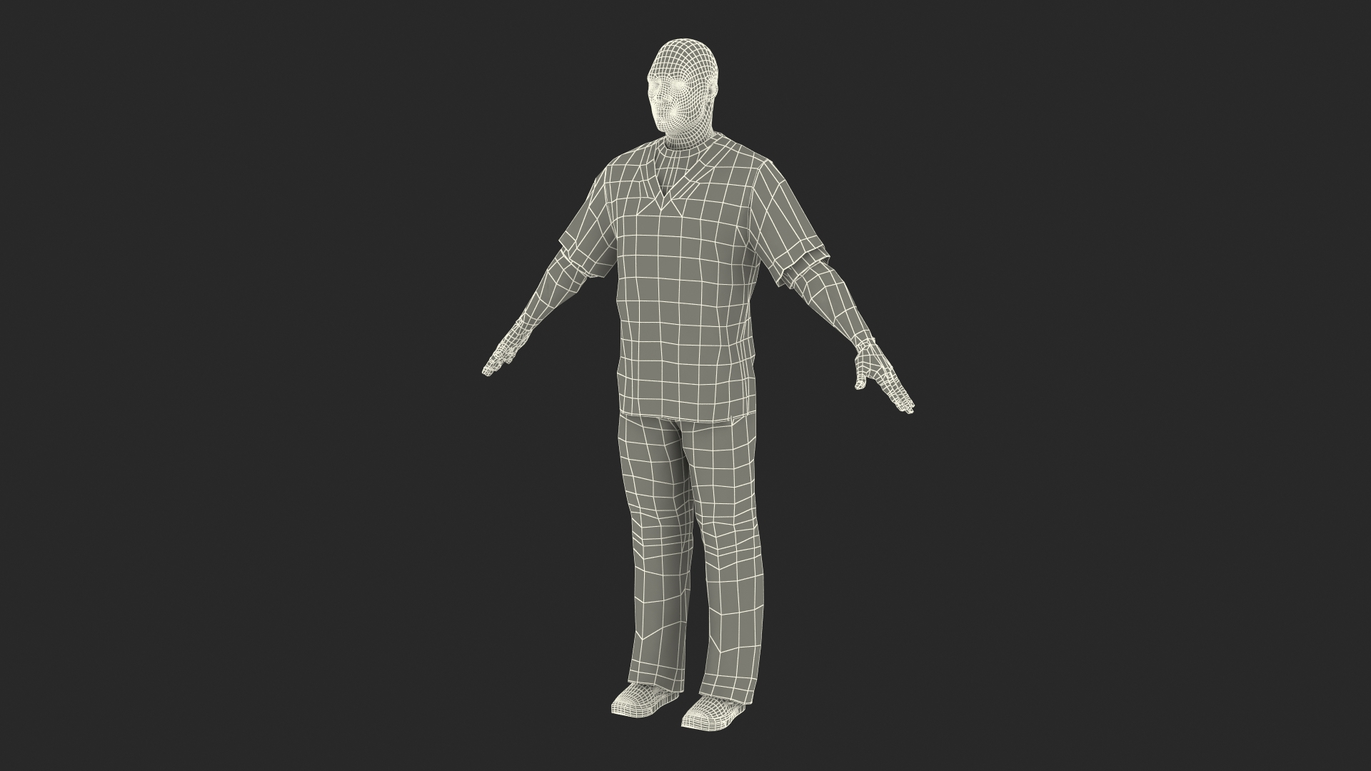 3D Black Male Prisoner A-Pose - TurboSquid 2363217