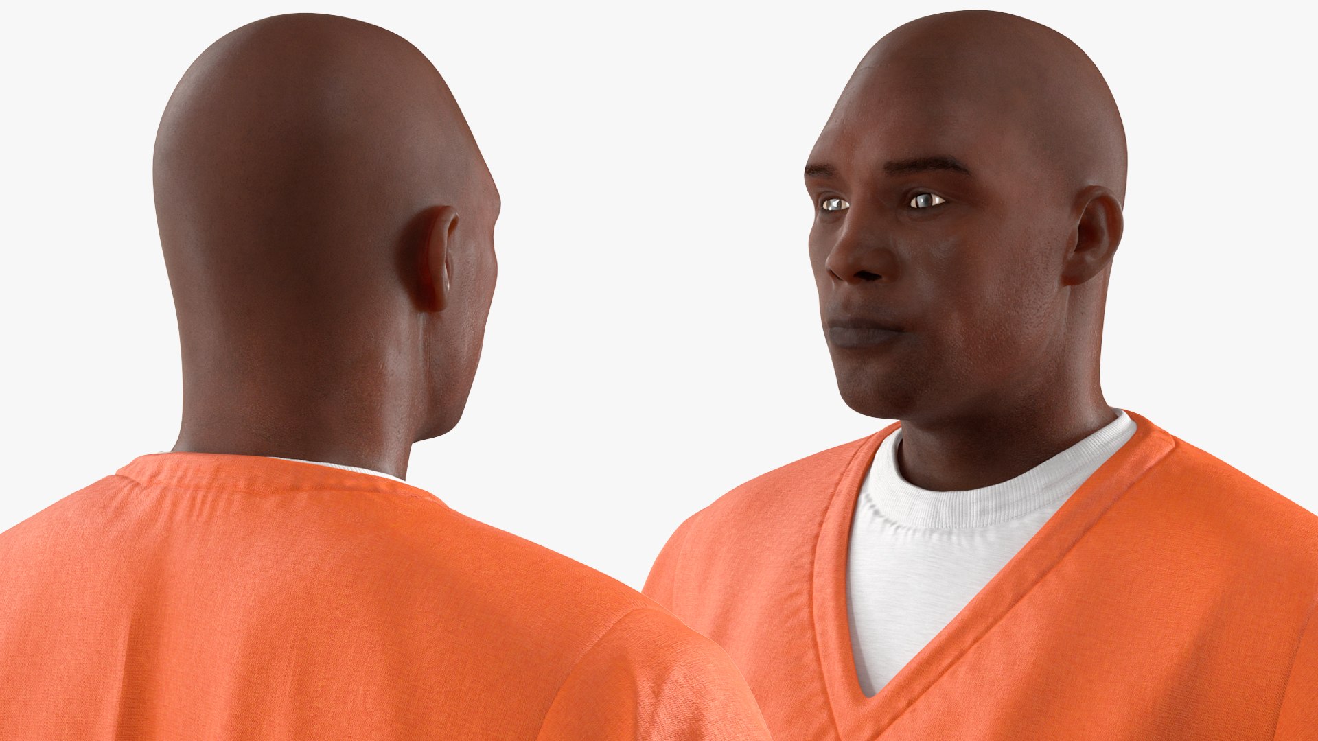 3D Black Male Prisoner A-Pose - TurboSquid 2363217