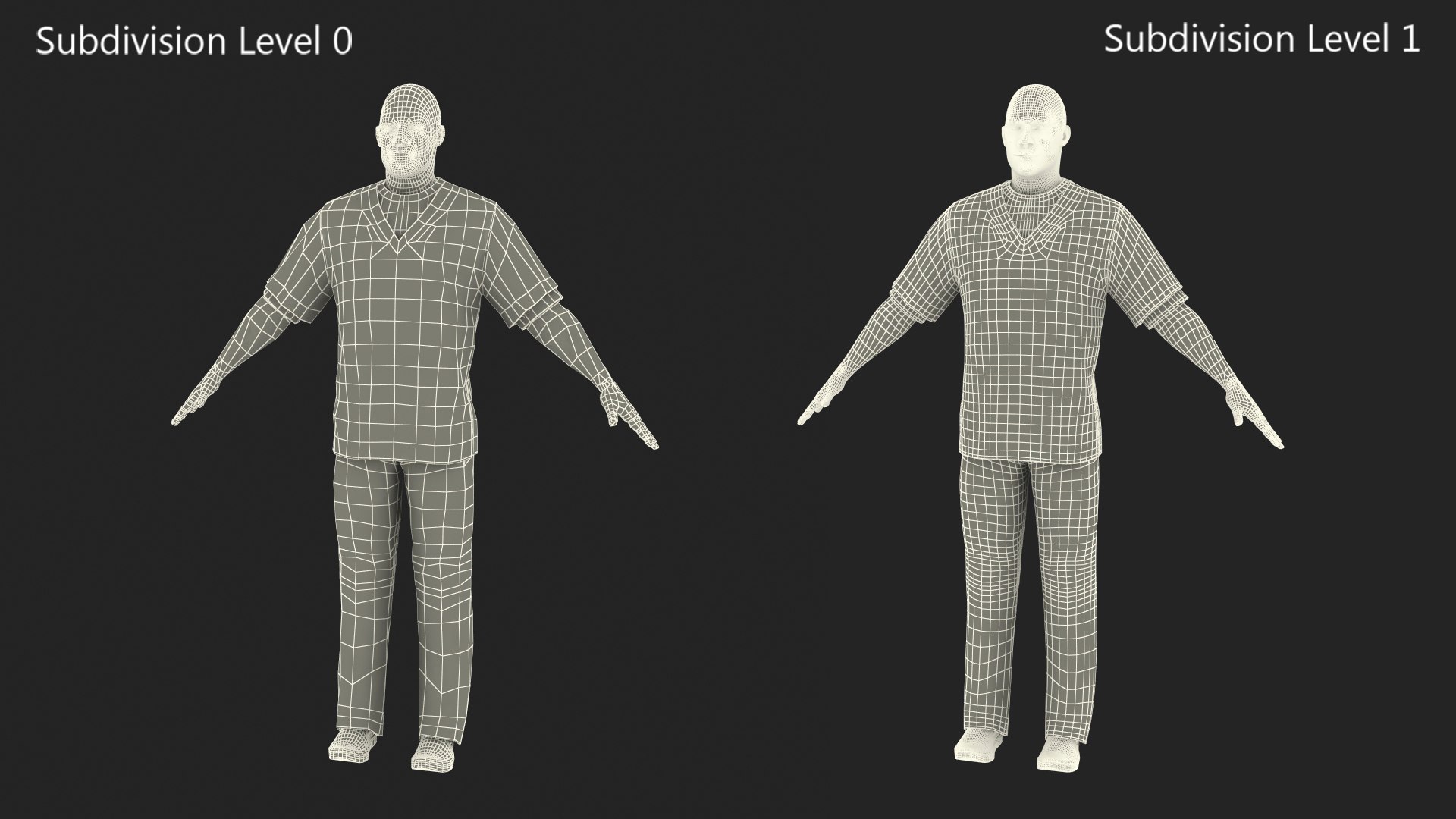 3D Black Male Prisoner A-Pose - TurboSquid 2363217