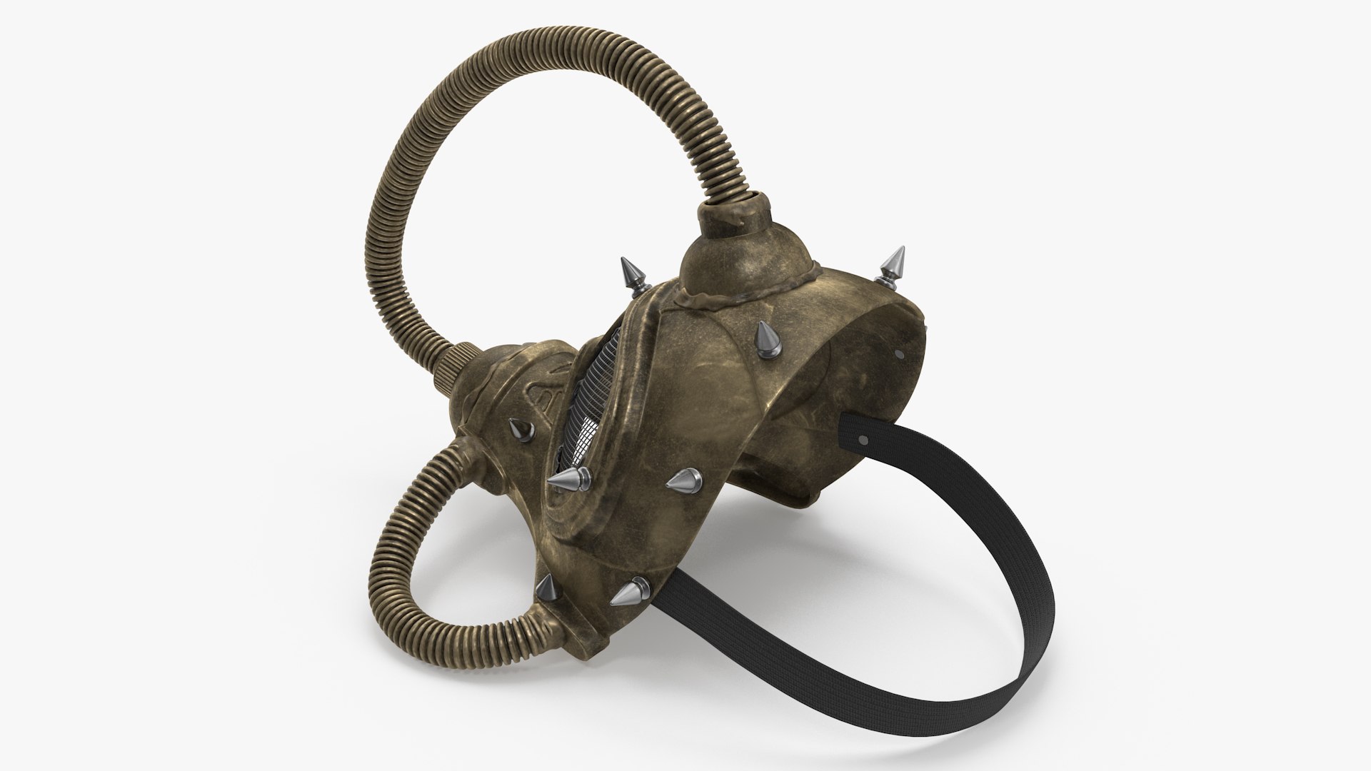 3D Cyberpunk Gas Mask With Spikes Model - TurboSquid 1981853