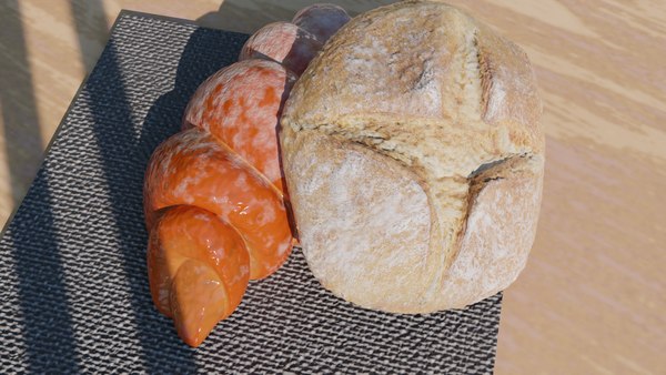 3D breads model - TurboSquid 2002408