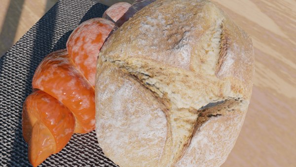 3D breads model - TurboSquid 2002408