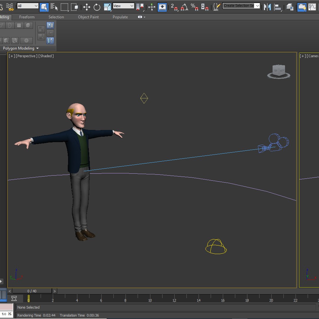 Man Cartoon Professor 01 3D - TurboSquid 1621844
