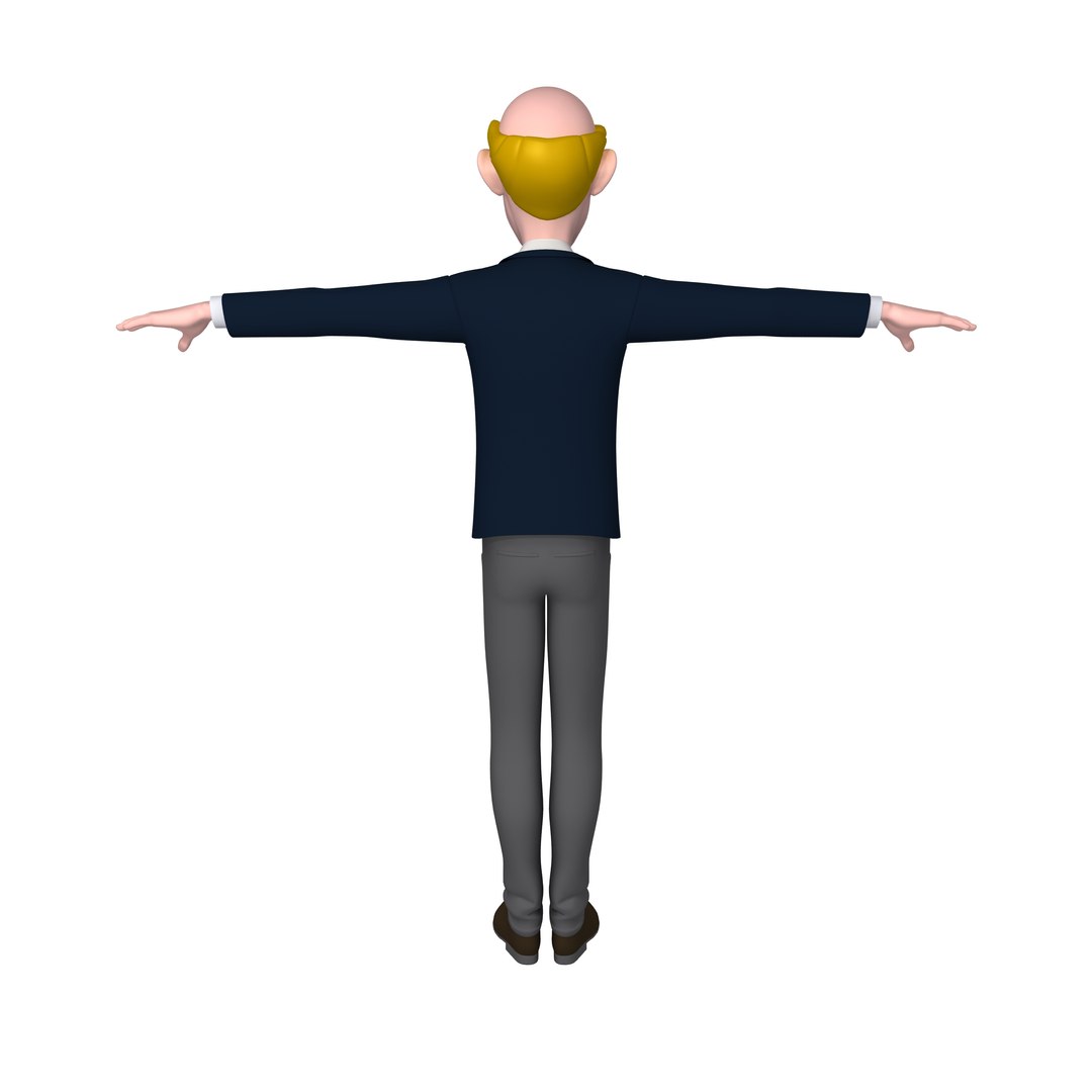 Man Cartoon Professor 01 3D - TurboSquid 1621844