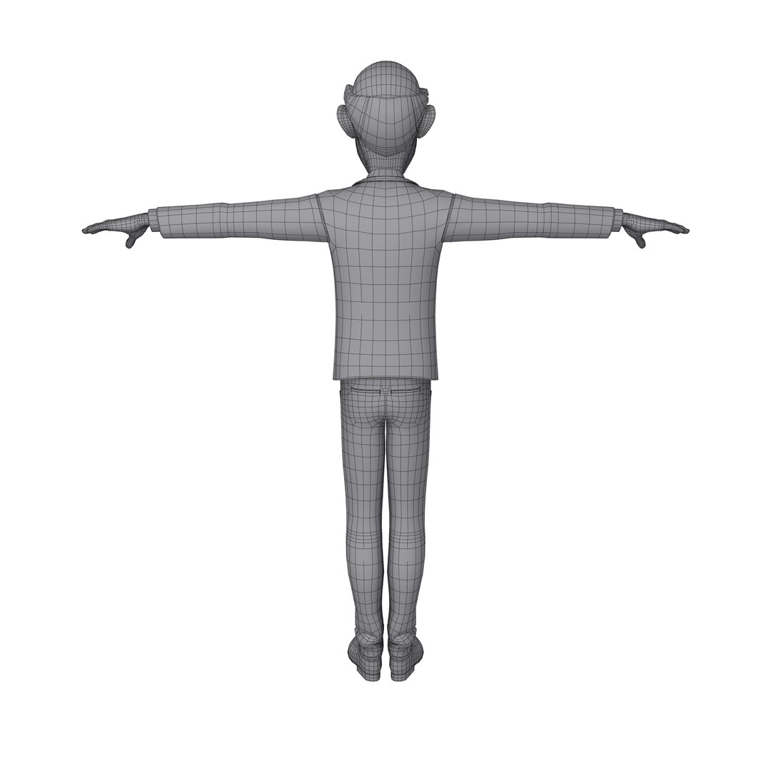 Man Cartoon Professor 01 3D - TurboSquid 1621844