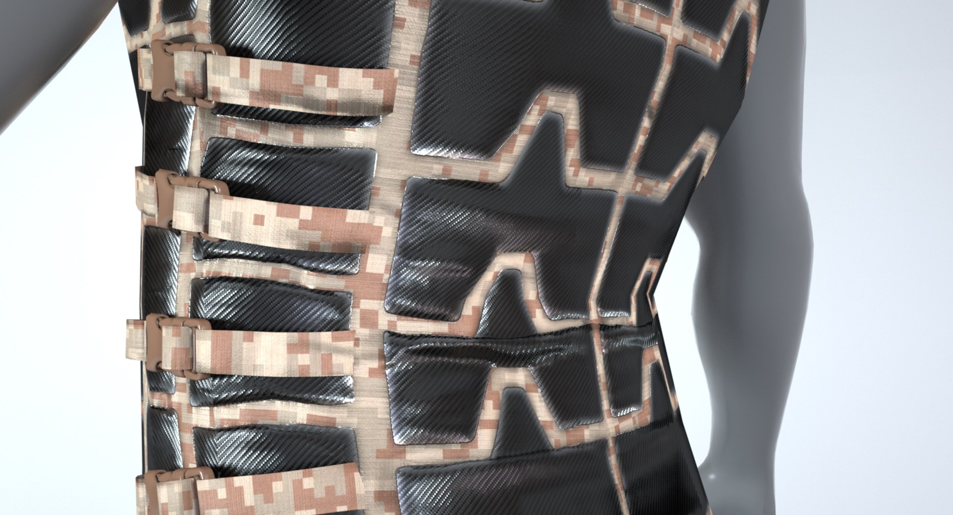 3D Cyber Armor - TurboSquid 1277898