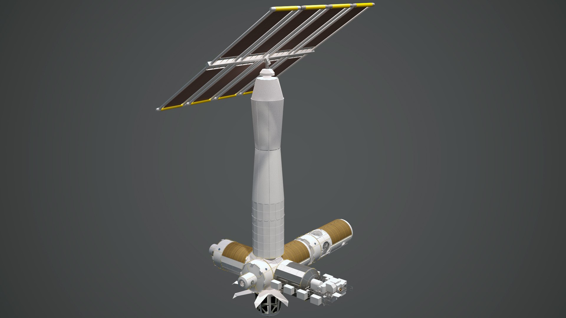 The Axiom Space Station Assembly. 3D model - TurboSquid 1930330