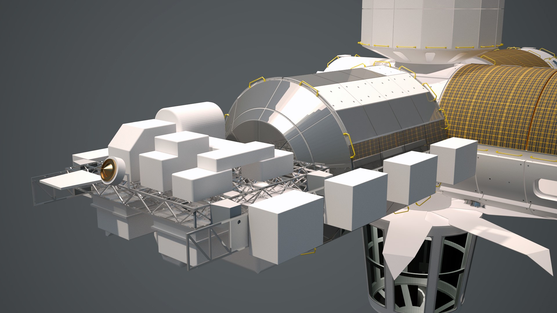 The Axiom Space Station Assembly. 3D model - TurboSquid 1930330