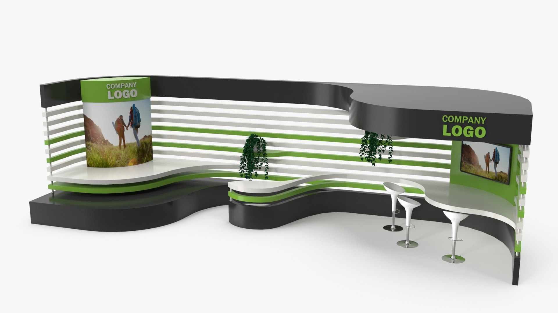 Exhibition Expo Stand 3D Model - TurboSquid 1470802