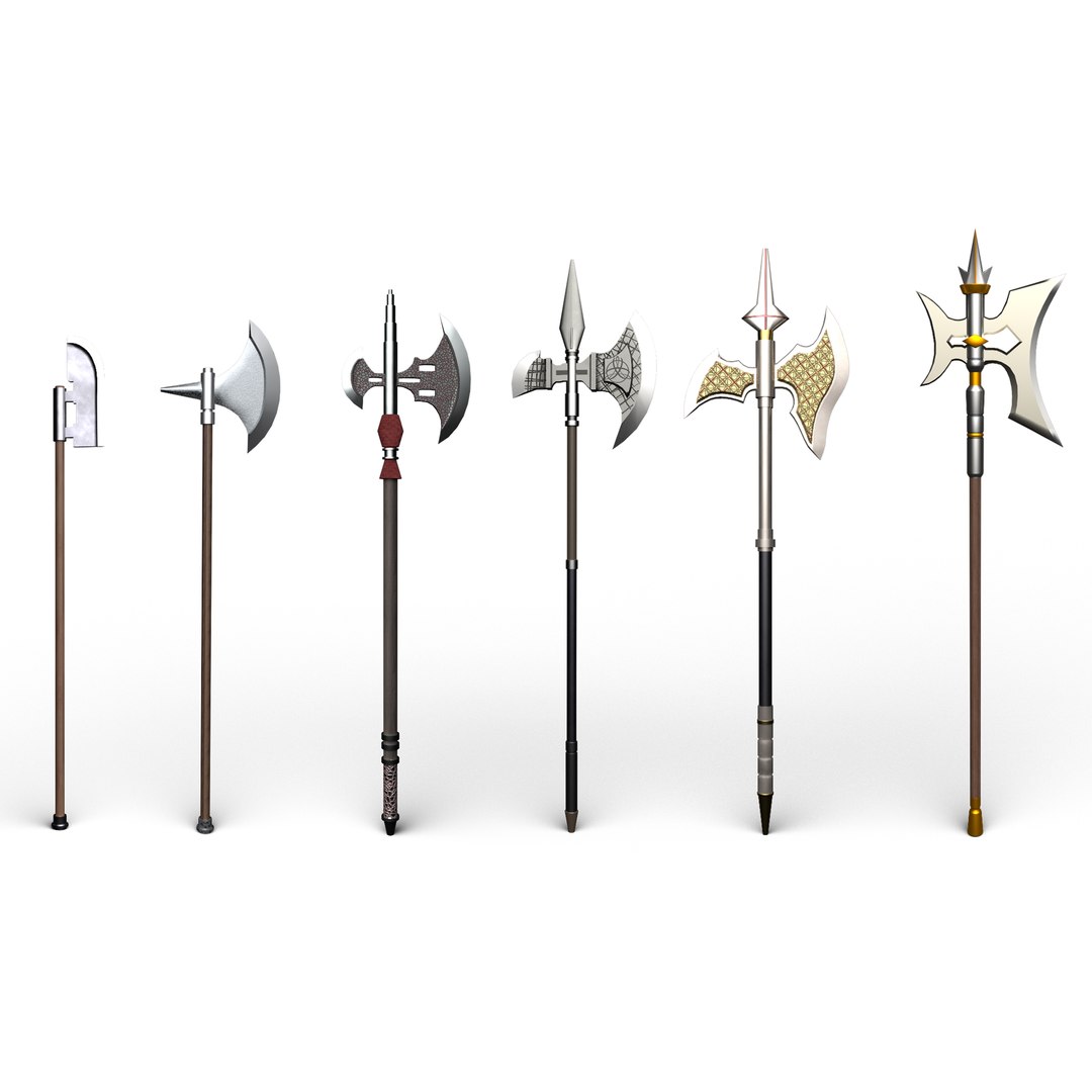 3D Model Halberds Low-poly - TurboSquid 2059756