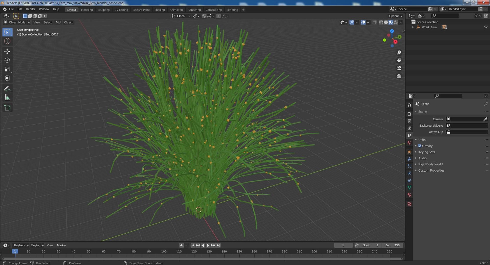 Whisk Fern 3D model - TurboSquid 2117727