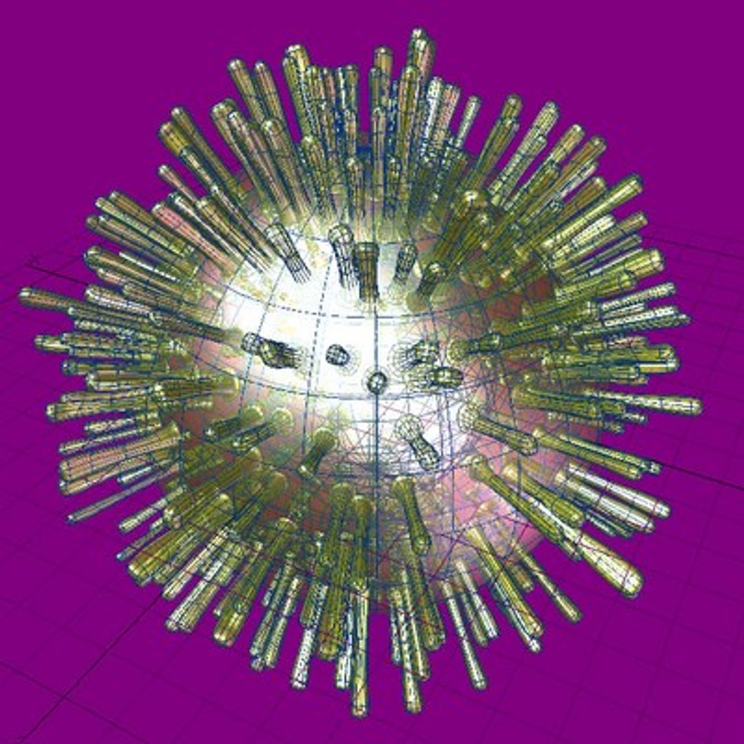 3d Model Virus Herpes