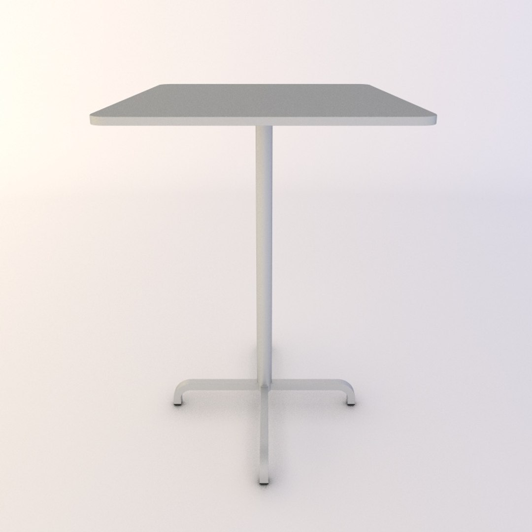 Free Emeco Square Bar Table 3d Model