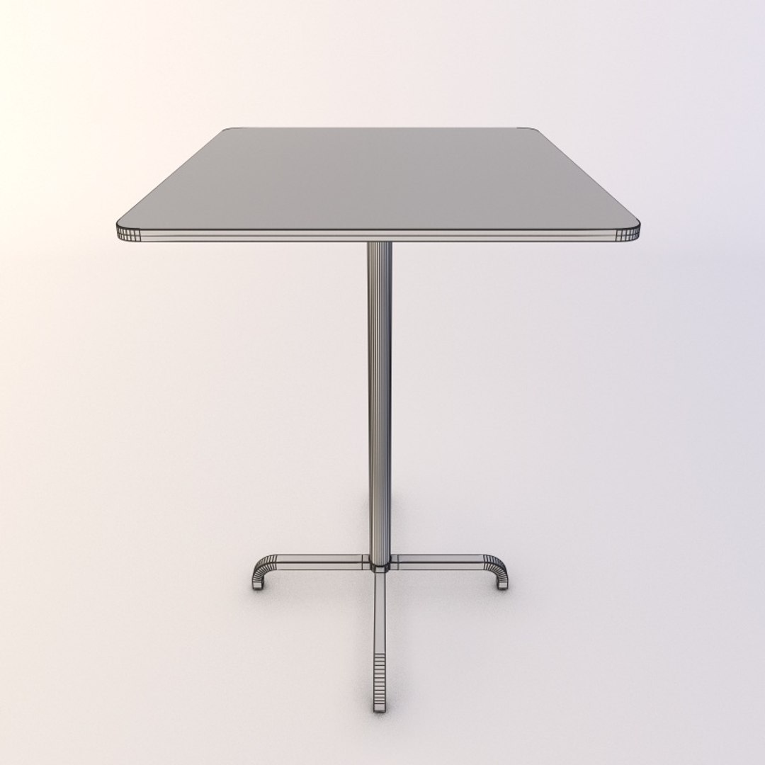 Free Emeco Square Bar Table 3d Model