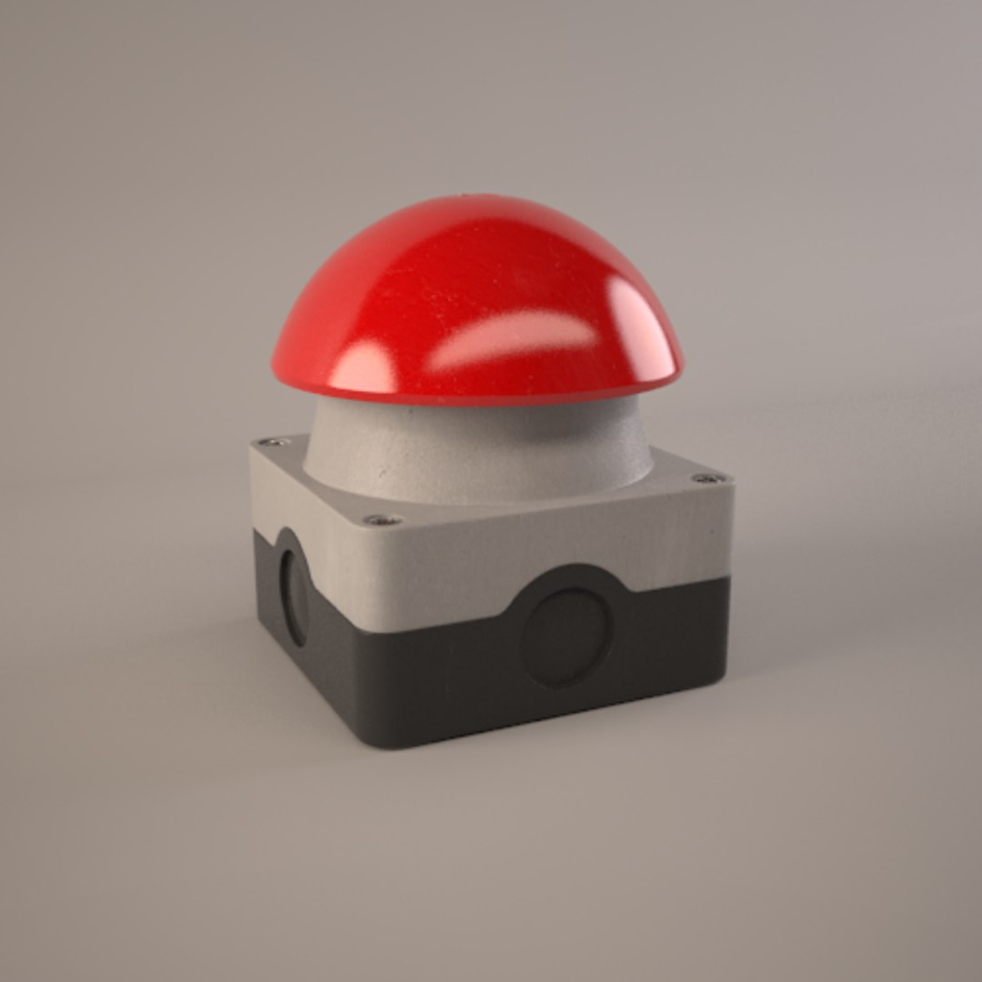 3d Model Alarm Button