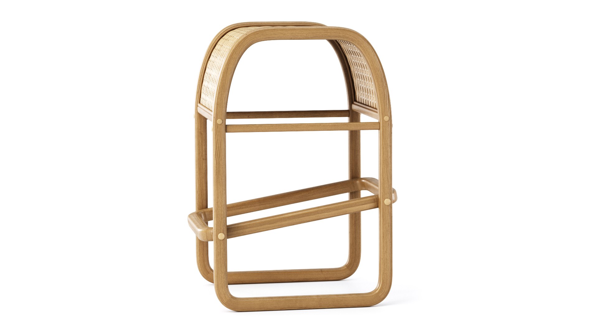 Lucy Rattan Bar Stool By Bpoint Design Model - TurboSquid 2030823